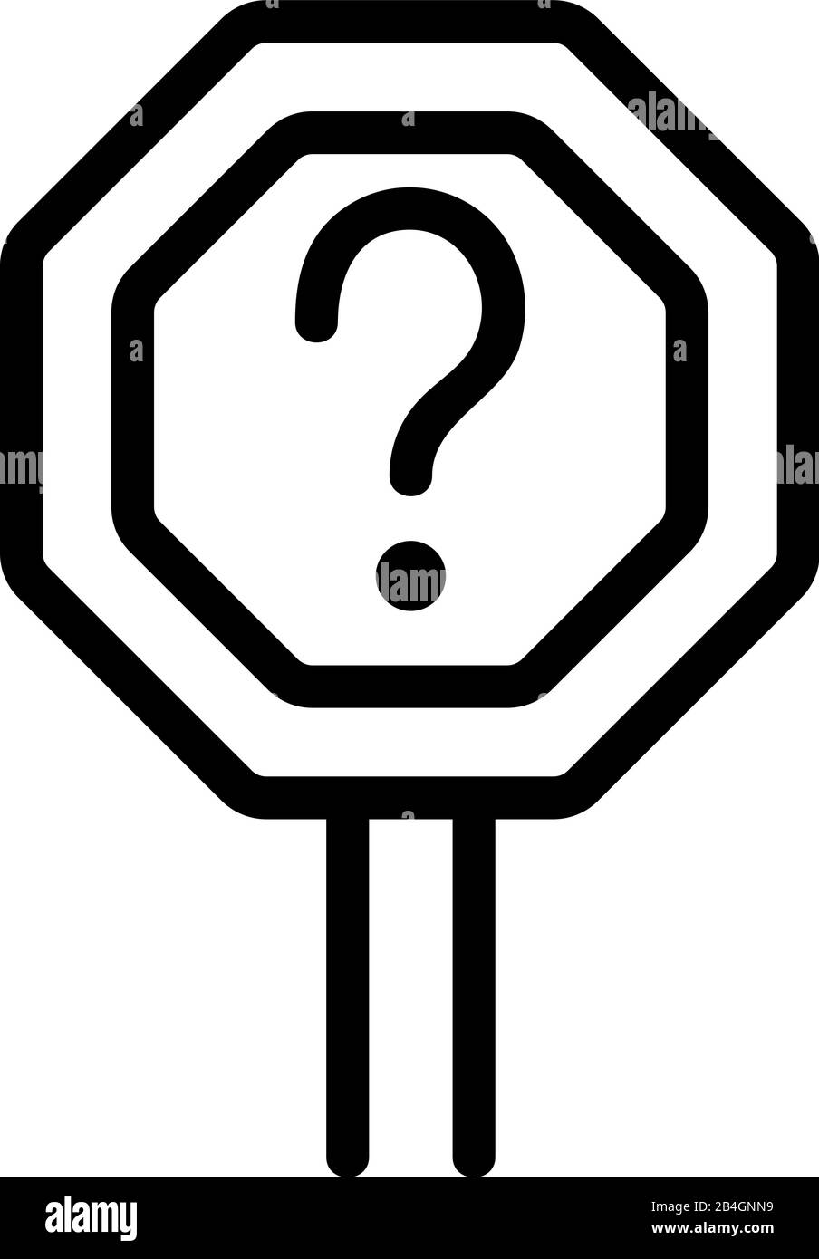 doubts and thoughts of the icon vector. Isolated contour symbol ...