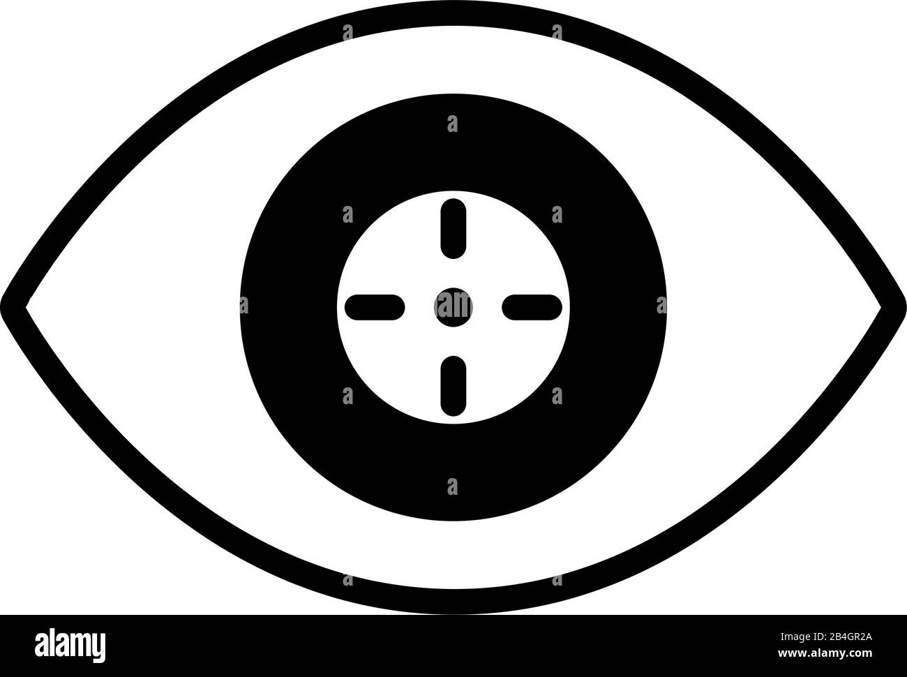 cyber security eye in white background vector illustration design Stock ...