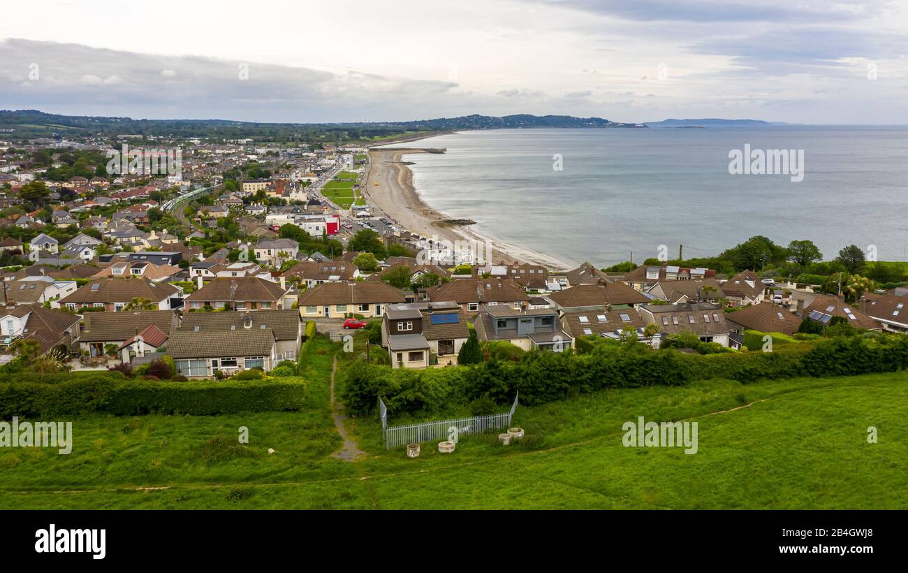 Aerial view of Bray Head in county Wicklow Ireland Stock Photo - Alamy
