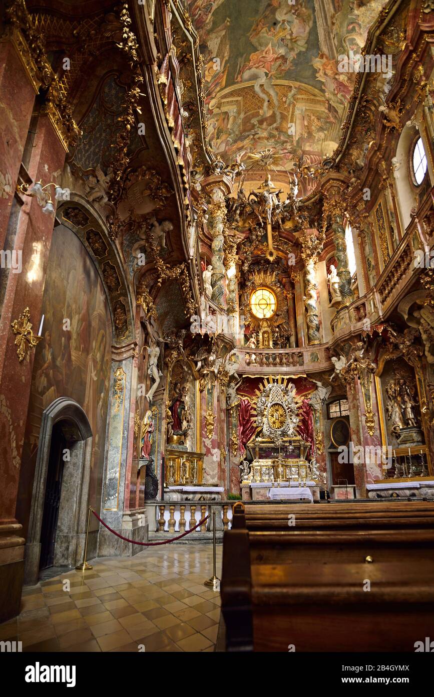 Built by brothers asam 1733 1746 in rococo style hi-res stock ...