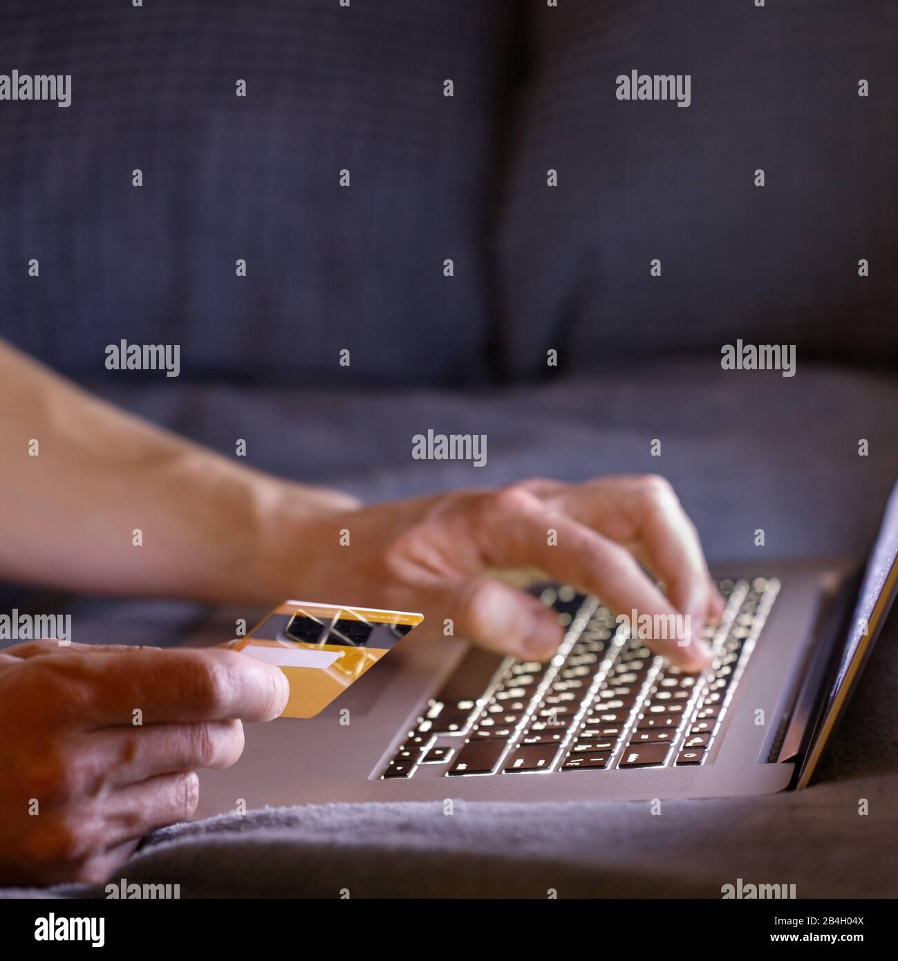 Man hands computer keyboard night hi-res stock photography and images ...