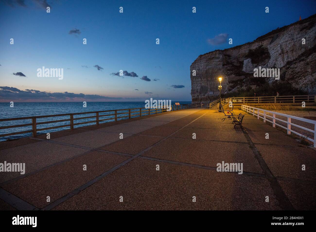 Normandy, Alabaster Coast, Promenade, Sunset, Etretat, Cretaceous Rock ...