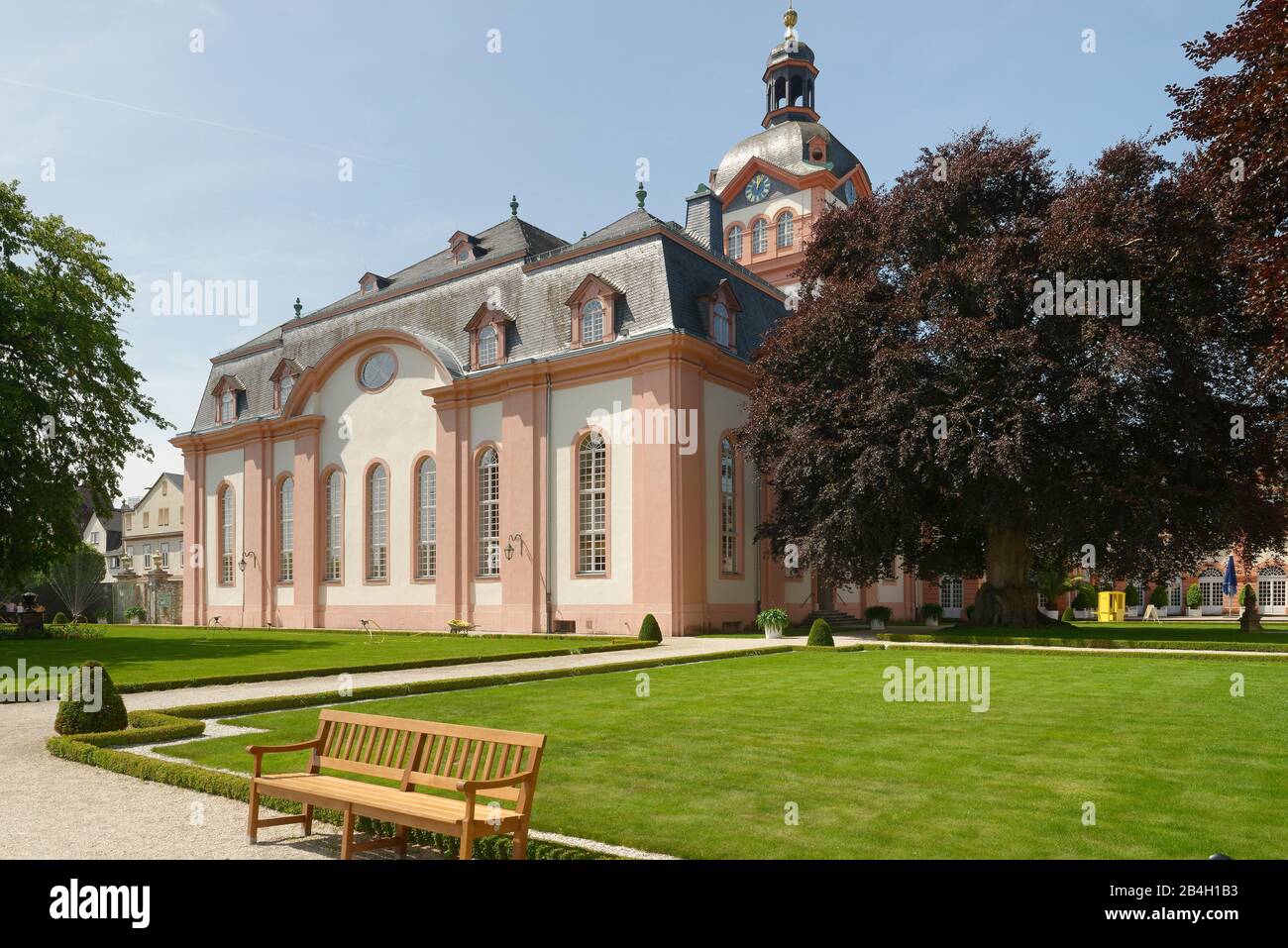 Old Town Hall and Castle Church with tower at the Upper Orangery of ...