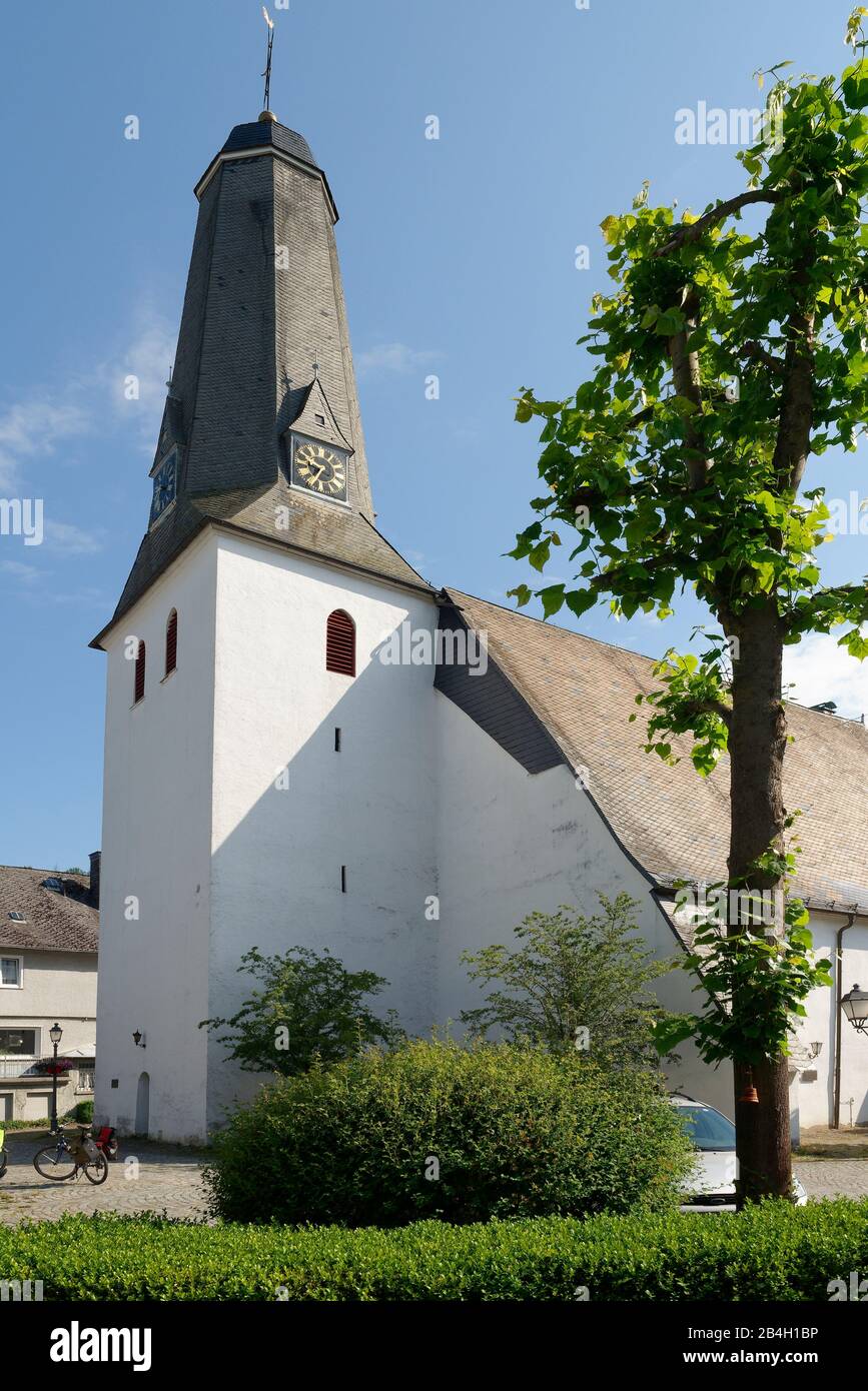View of the Evangelical Church Bad Laasphe, Bad Laasphe, Siegen ...