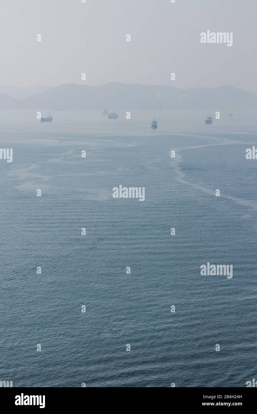 Sea, Harbors, Shipping, Ship, Container, Cargo Ship, Busan, Korea Stock ...