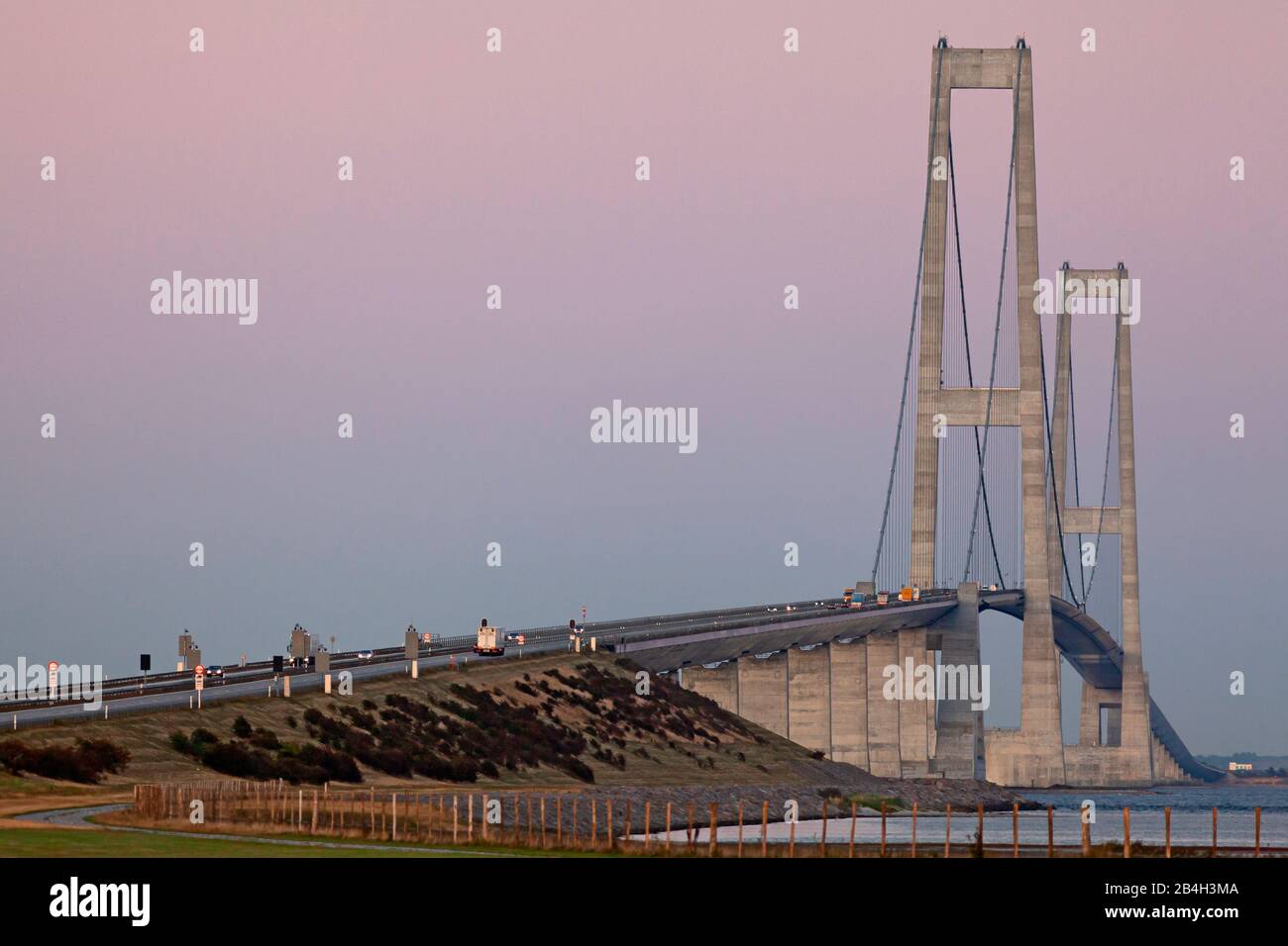 Storebælt bridge, Denmark - connecting Skjælland and Fyn Stock Photo ...