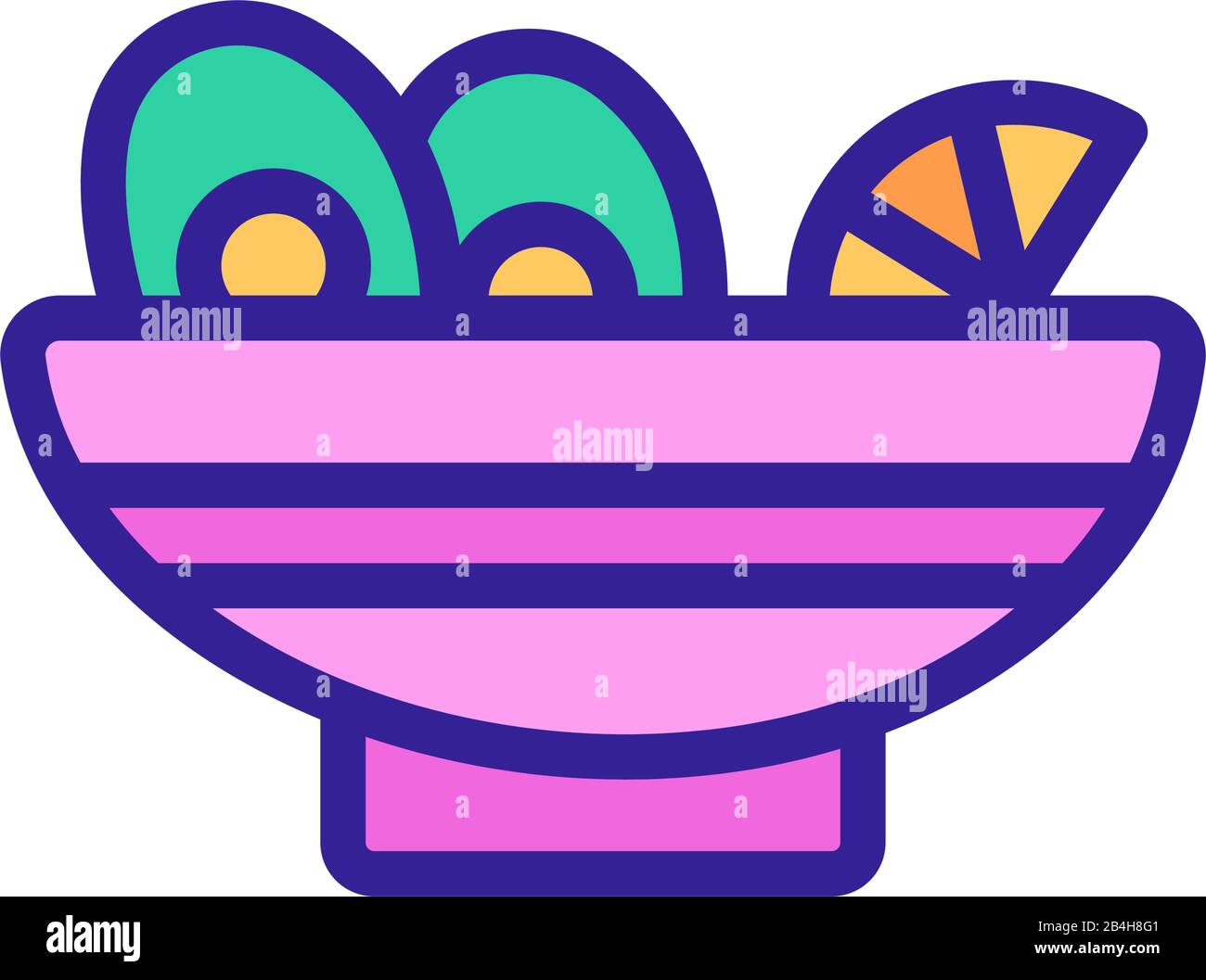 Fish soup icon vector. Isolated contour symbol illustration Stock ...