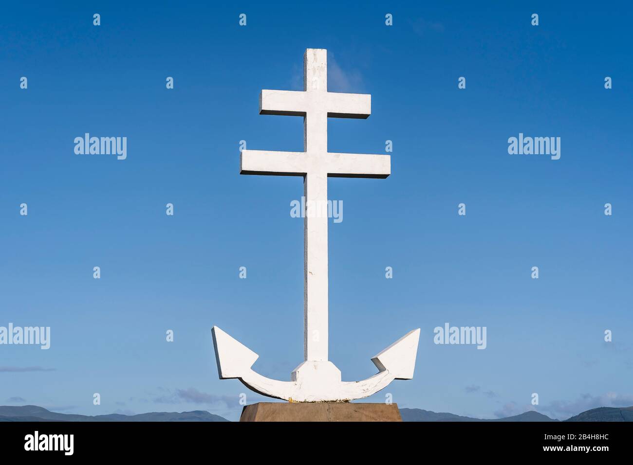 Lyle Hill, The Free French Memorial, Monument, Cross, Anchor, Greenock ...