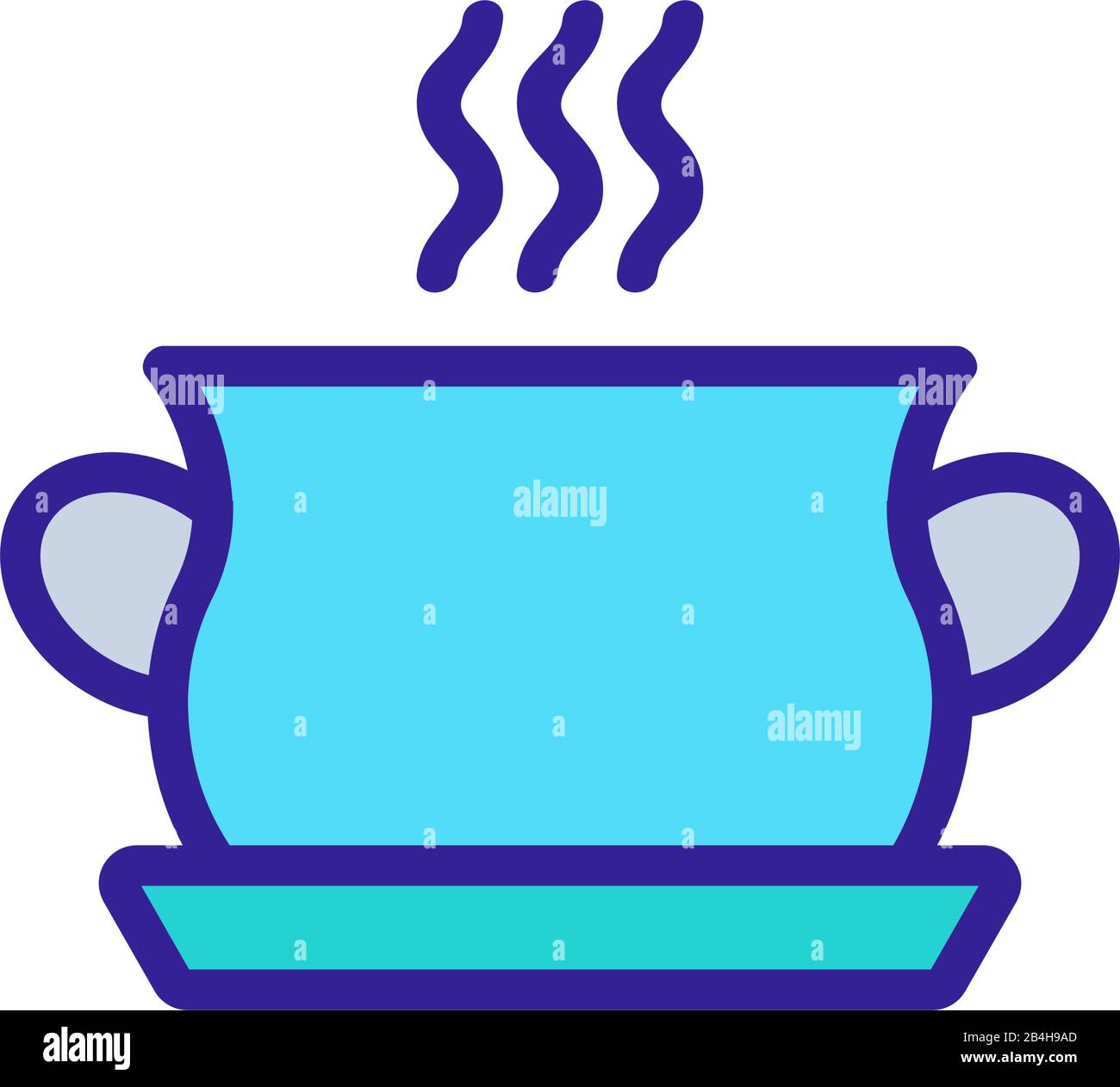 Hot soup icon vector. Isolated contour symbol illustration Stock Vector ...