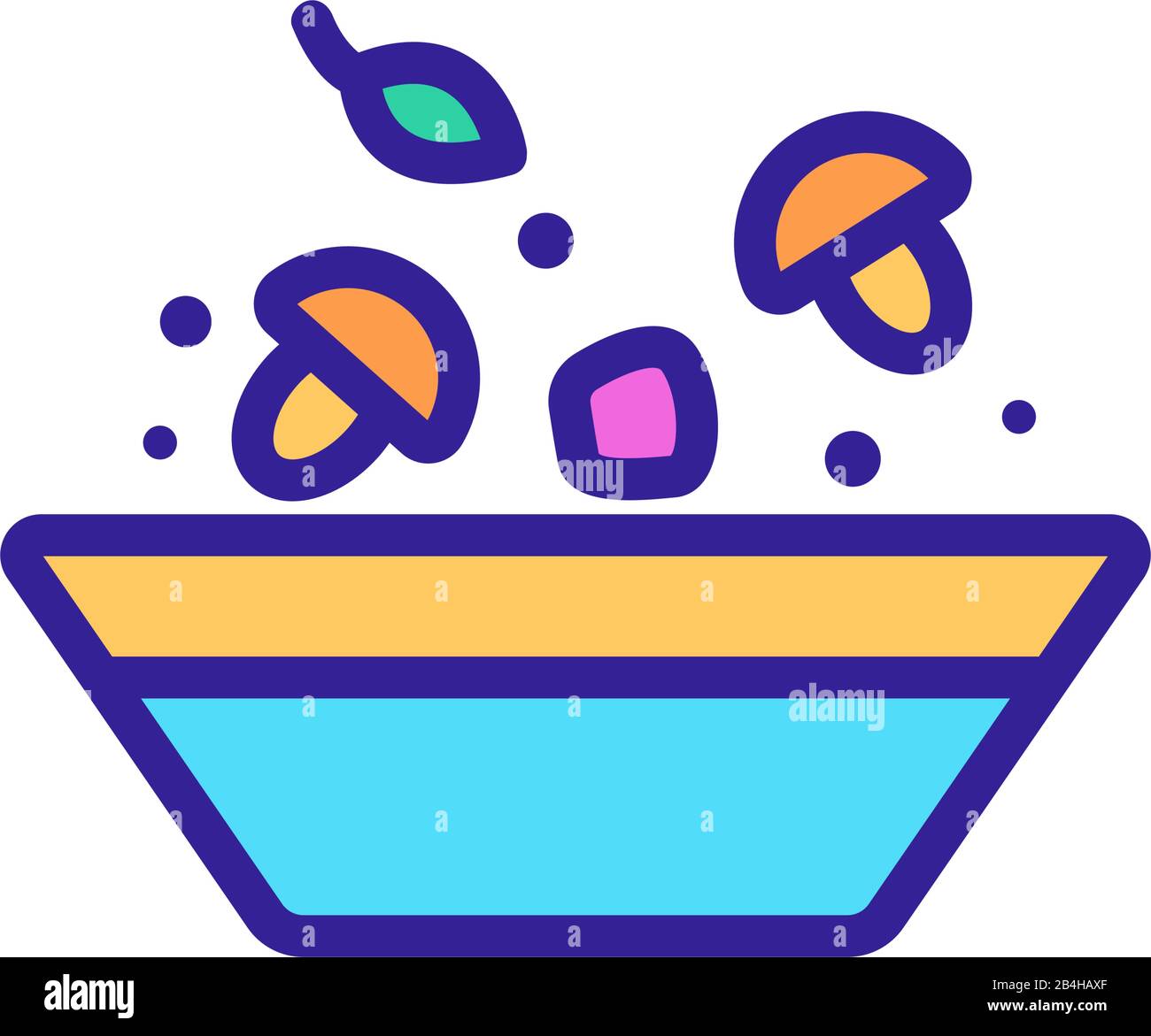 Delicious vector icon soup. Isolated contour symbol illustration Stock ...