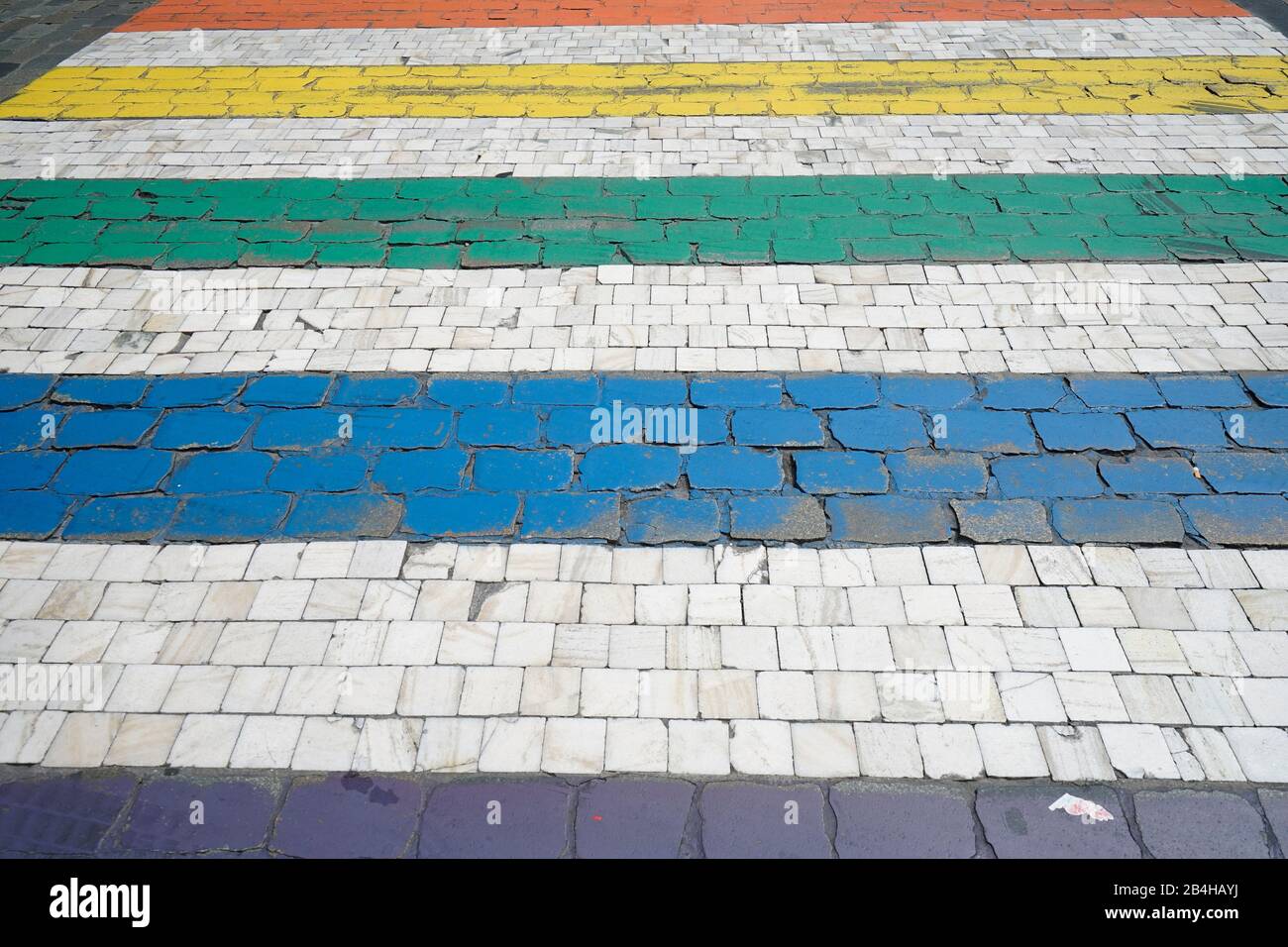 Europe, Belgium, Brussels, Europaviertel, pedestrian crossing ...