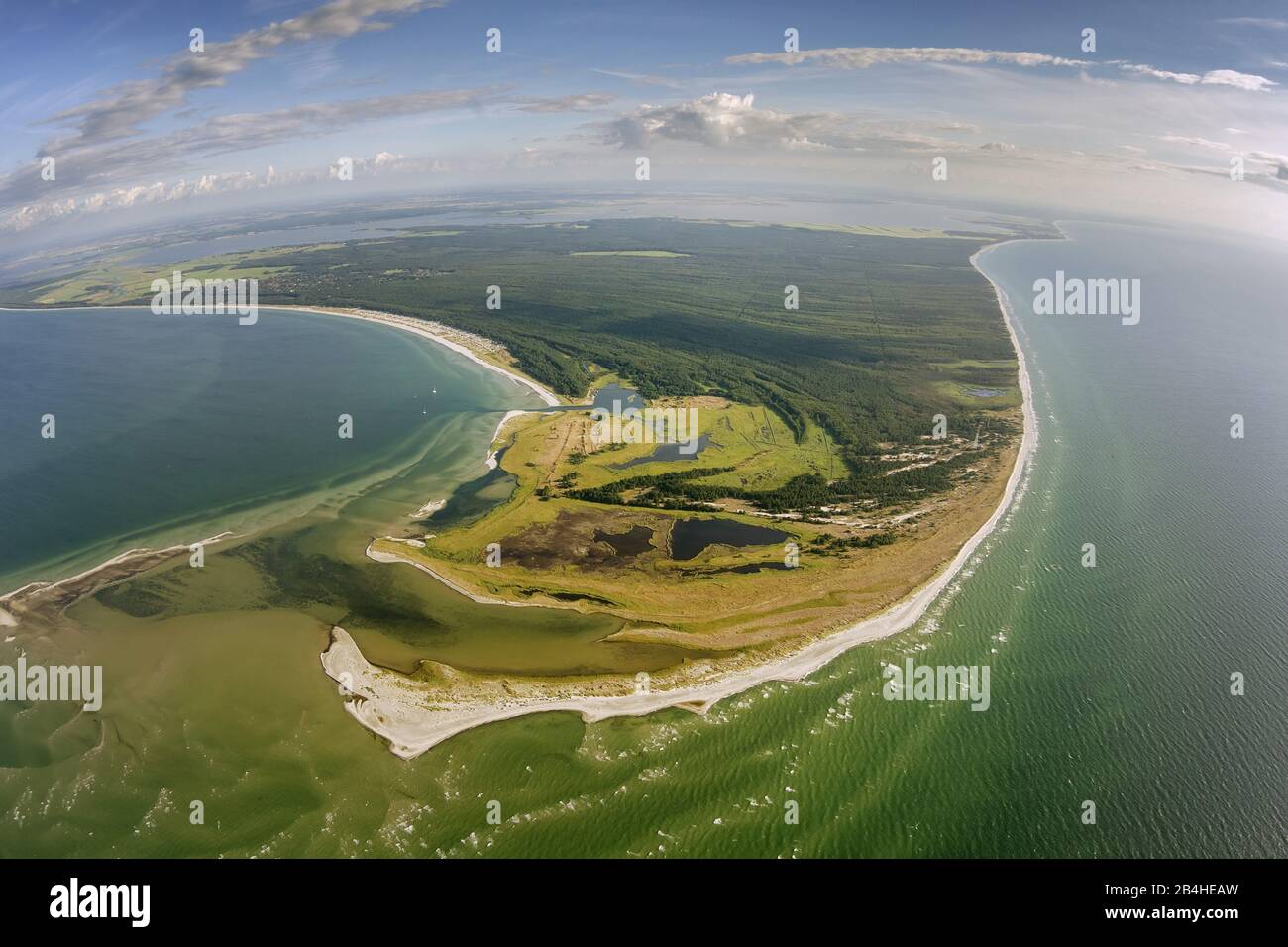 , Darsser Ort between the Baltic Sea and the west beach on Libbertsee ...