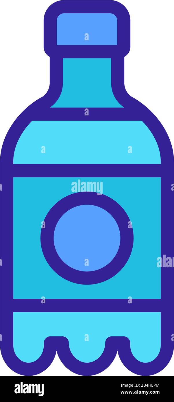 fizzy drink icon vector. Isolated contour symbol illustration Stock ...