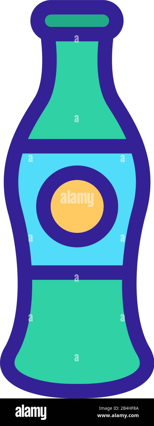fizzy drink icon vector. Isolated contour symbol illustration Stock ...