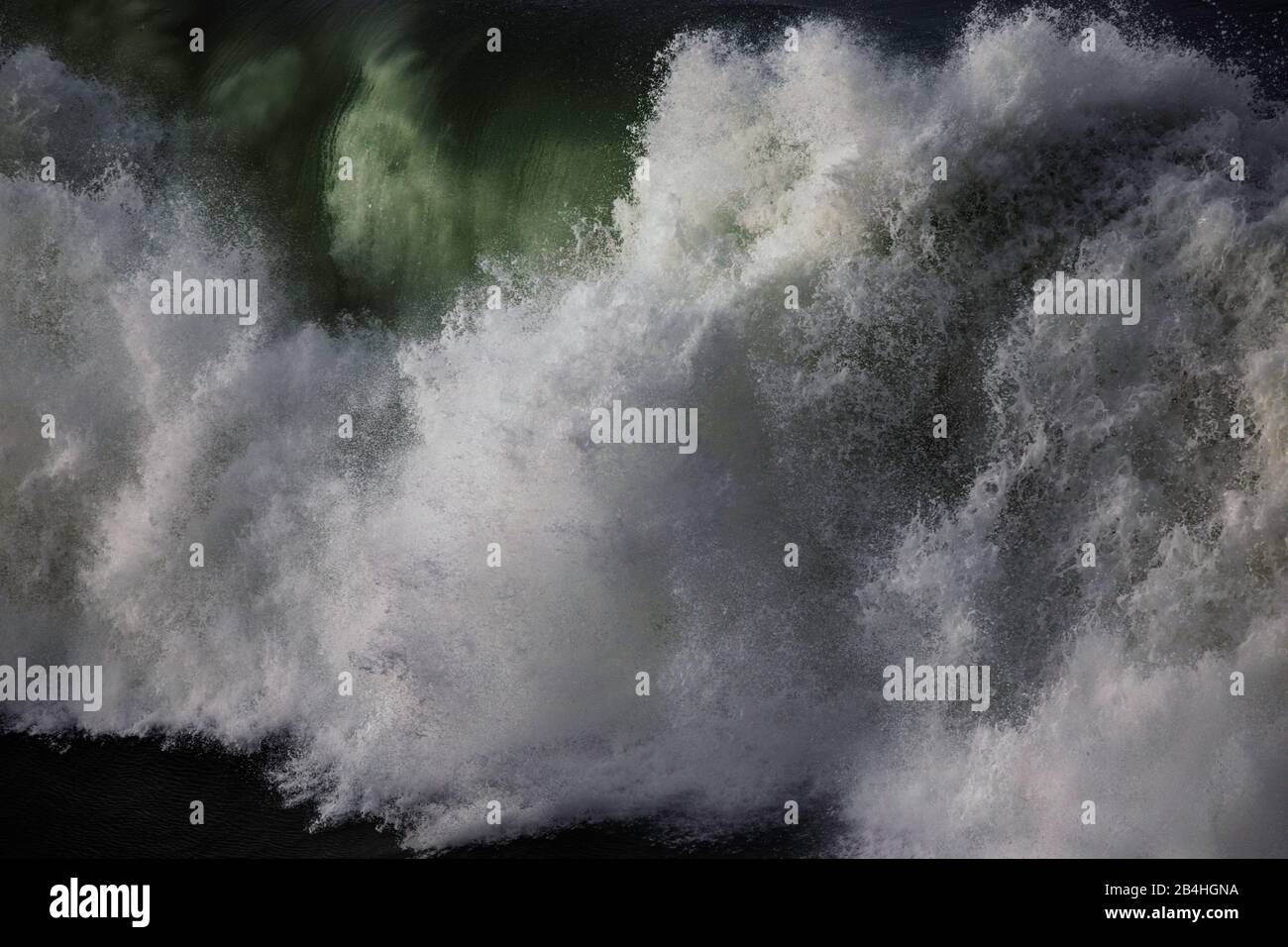 A big wave exploding on the Basque Country of Spain Stock Photo - Alamy