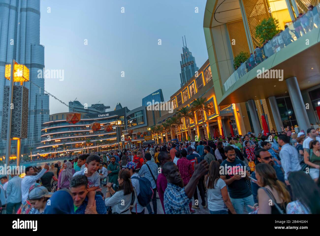 Dubai, UAE, Emaar Square, Dubai Stock Photo - Alamy