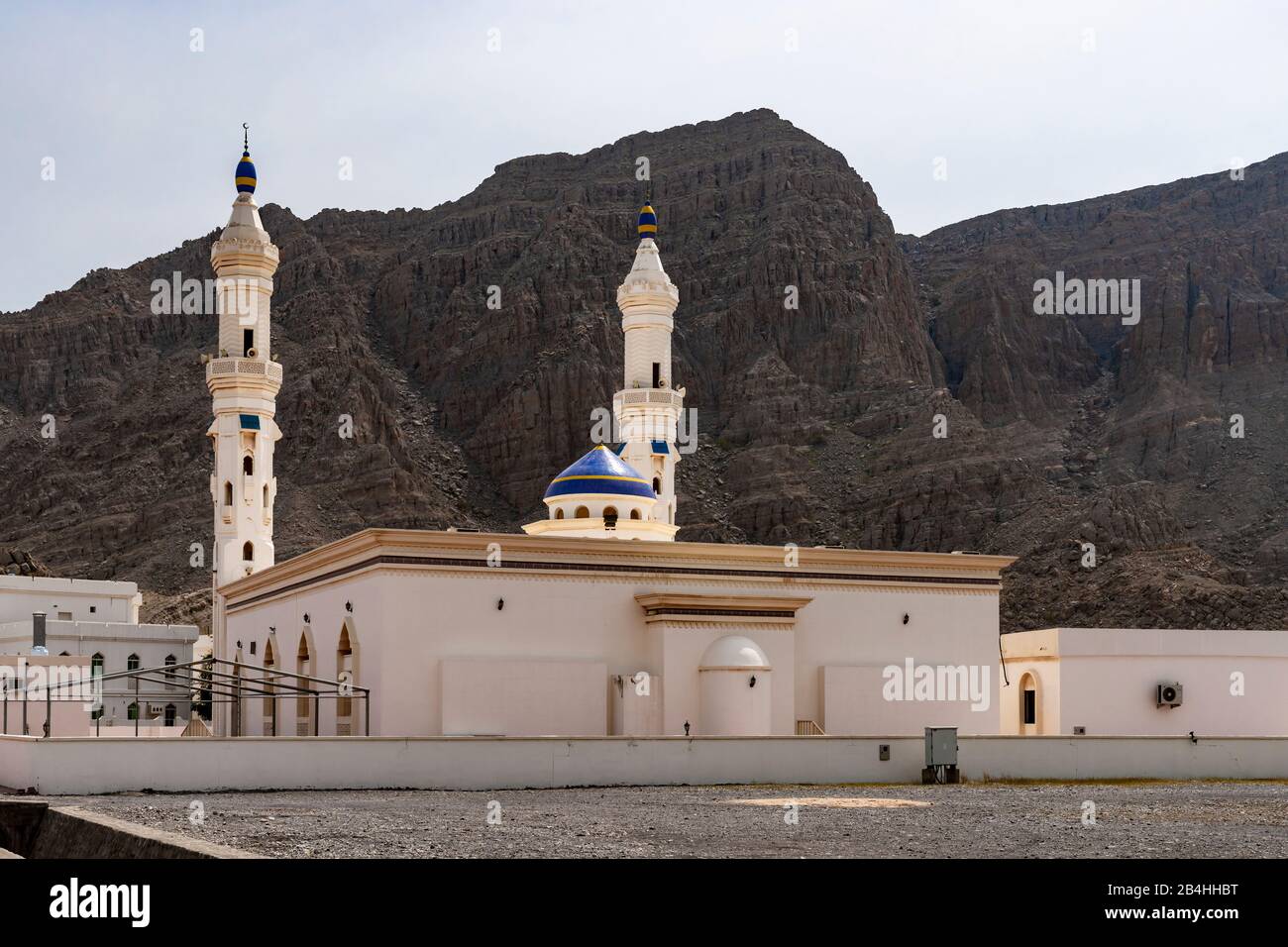 Oman, Al Khasab Mosque, Khasab Stock Photo - Alamy