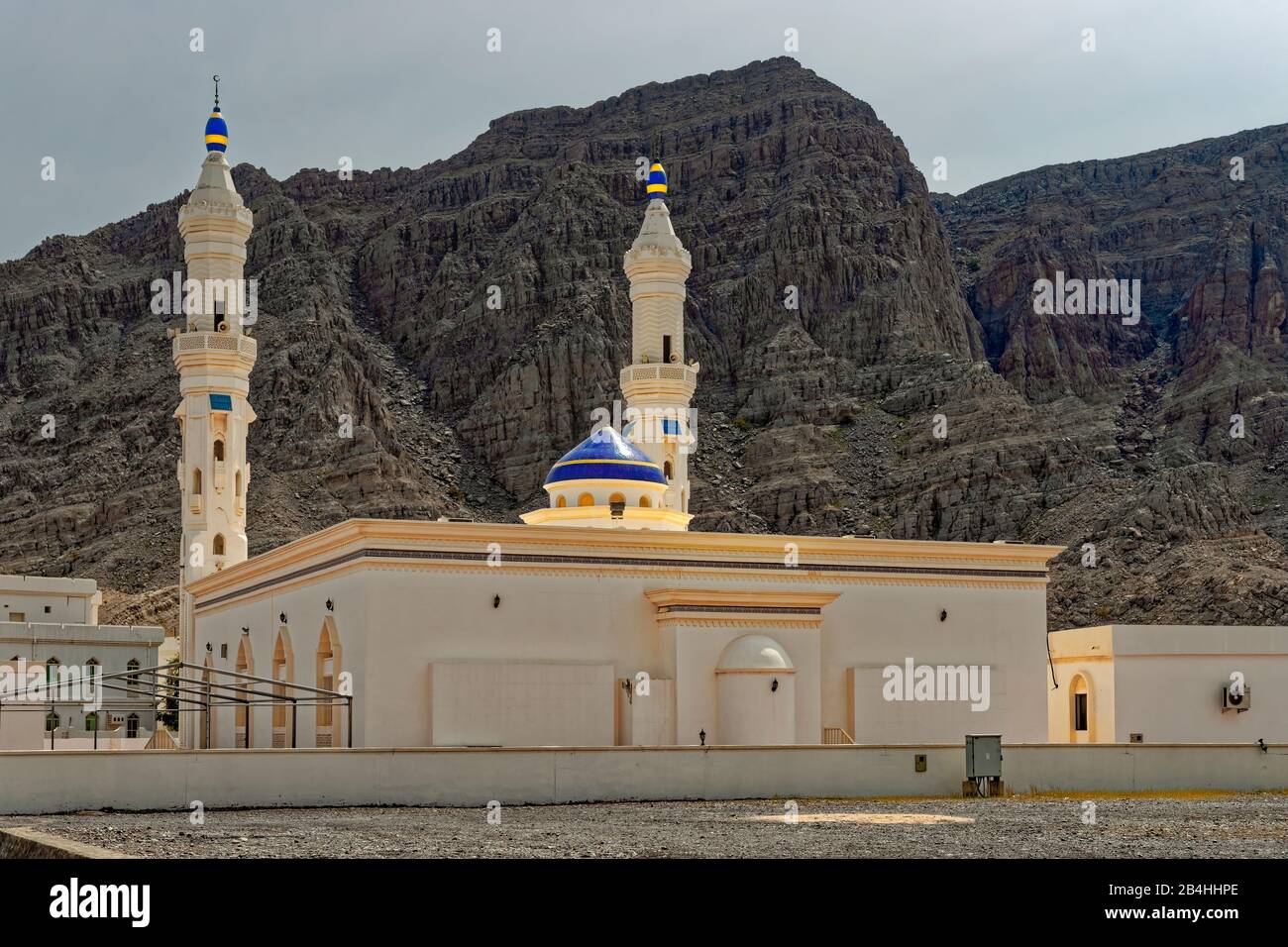 Oman, Al Khasab Mosque, Khasab Stock Photo - Alamy