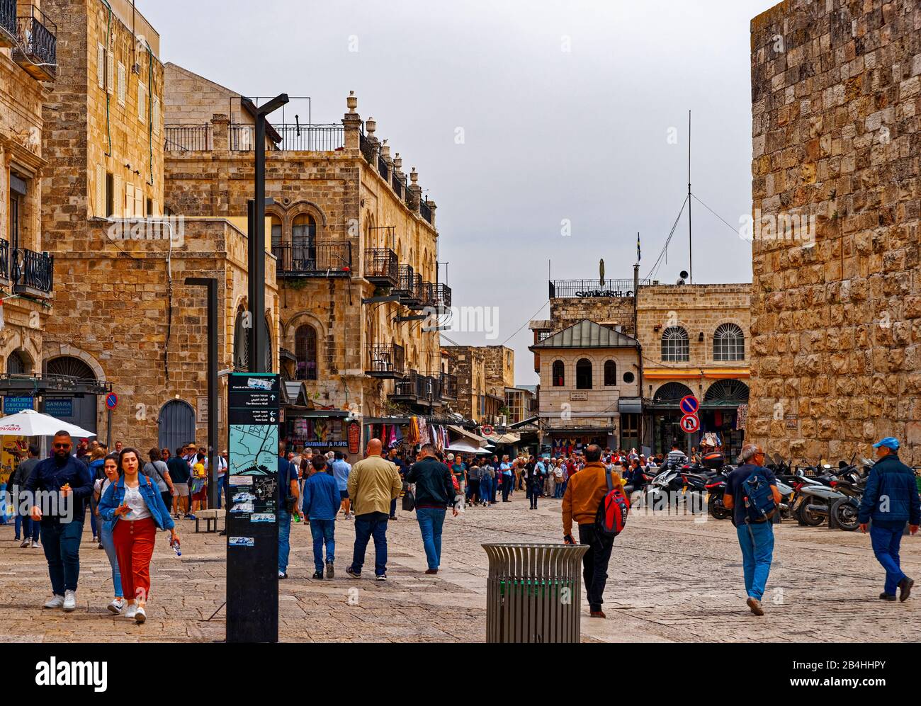 Israel, old city, pedestrian area, Jerusalem Stock Photo - Alamy