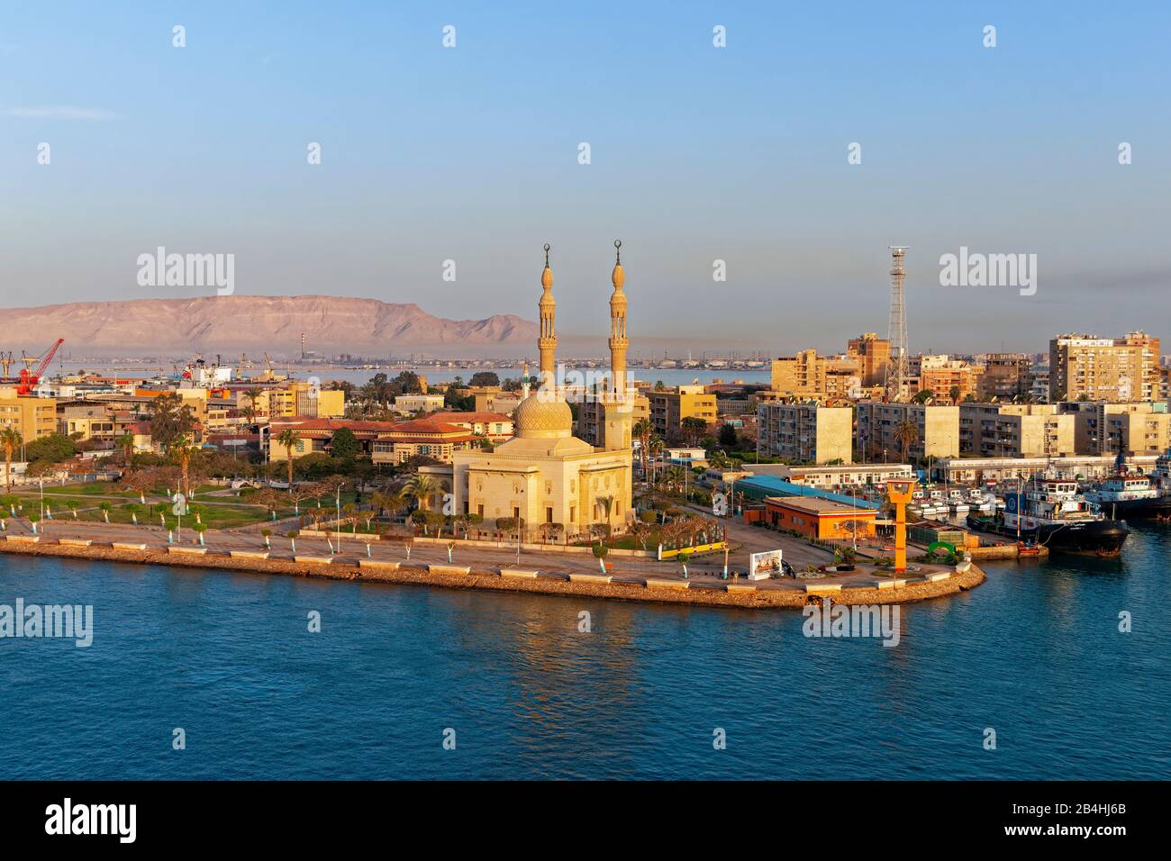 Suez Canal, Suez, Egypt Stock Photo - Alamy