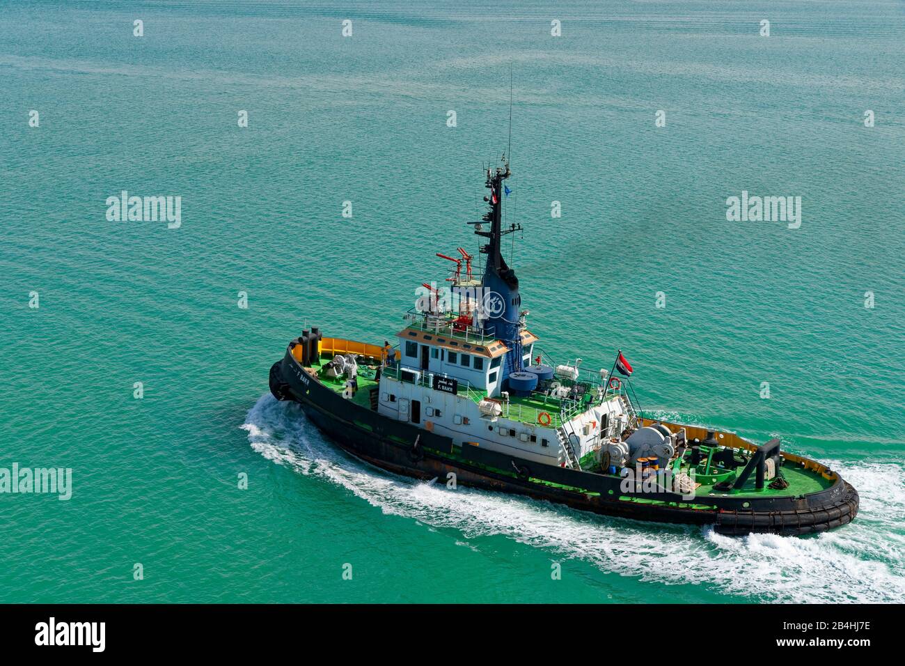 Suez Canal, tug boat, Egypt Stock Photo - Alamy