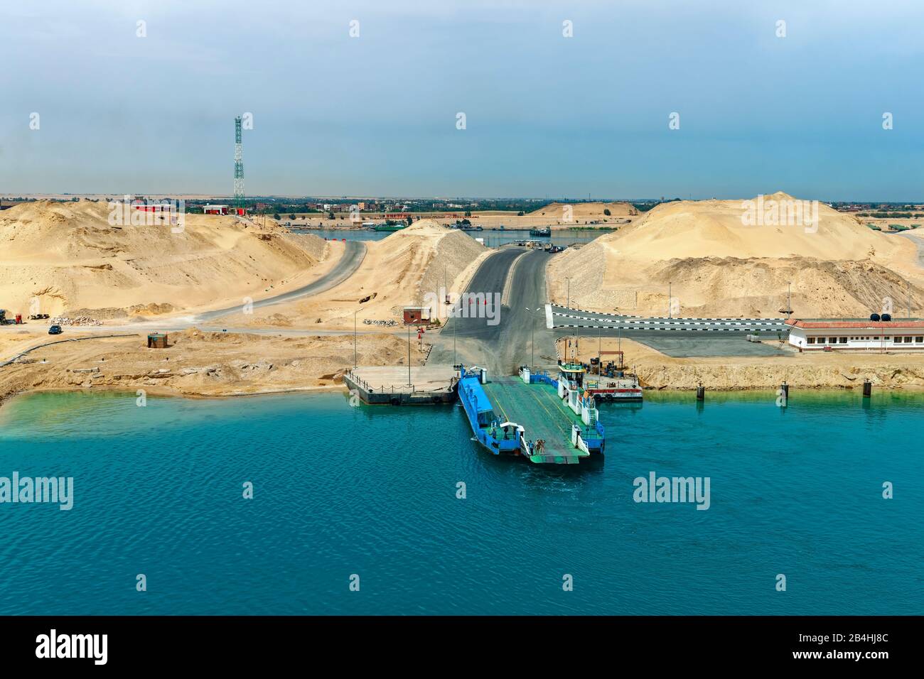 Suez Canal, Ferry, Anlager, Egypt Stock Photo - Alamy
