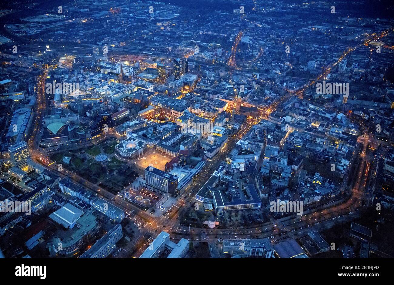 Dortmund city center aerial view hi-res stock photography and images ...