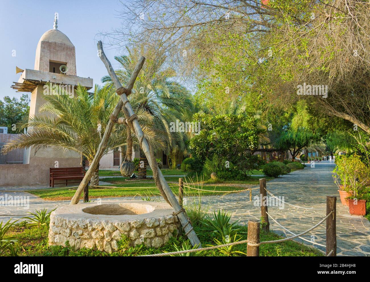 Traditional Water well in Heritage village in Abu Dhabi, UAE , its a ...