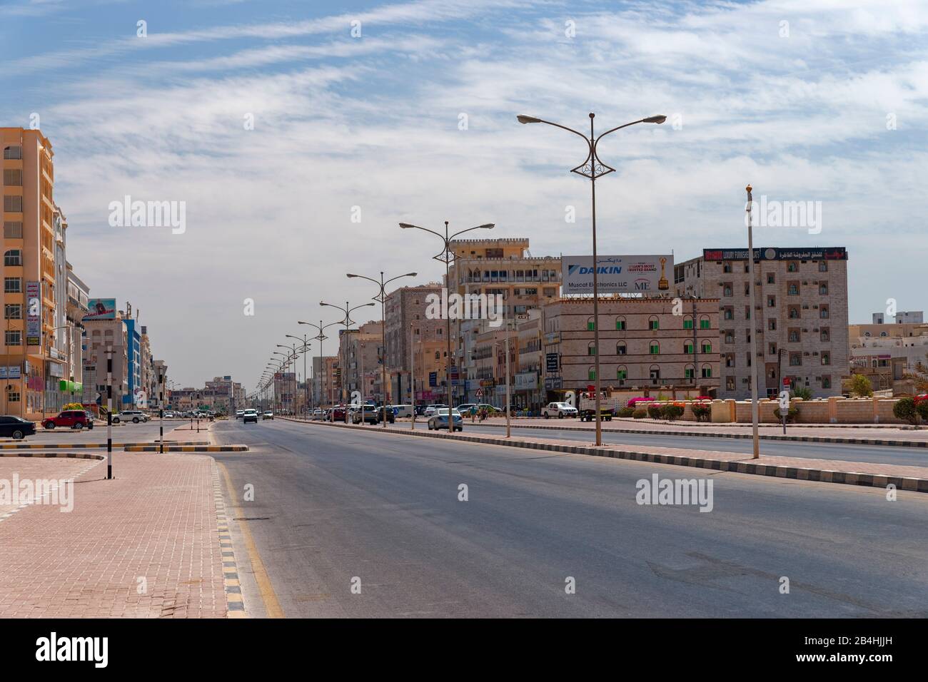 Oman, downtown, main street, Salalah Stock Photo - Alamy