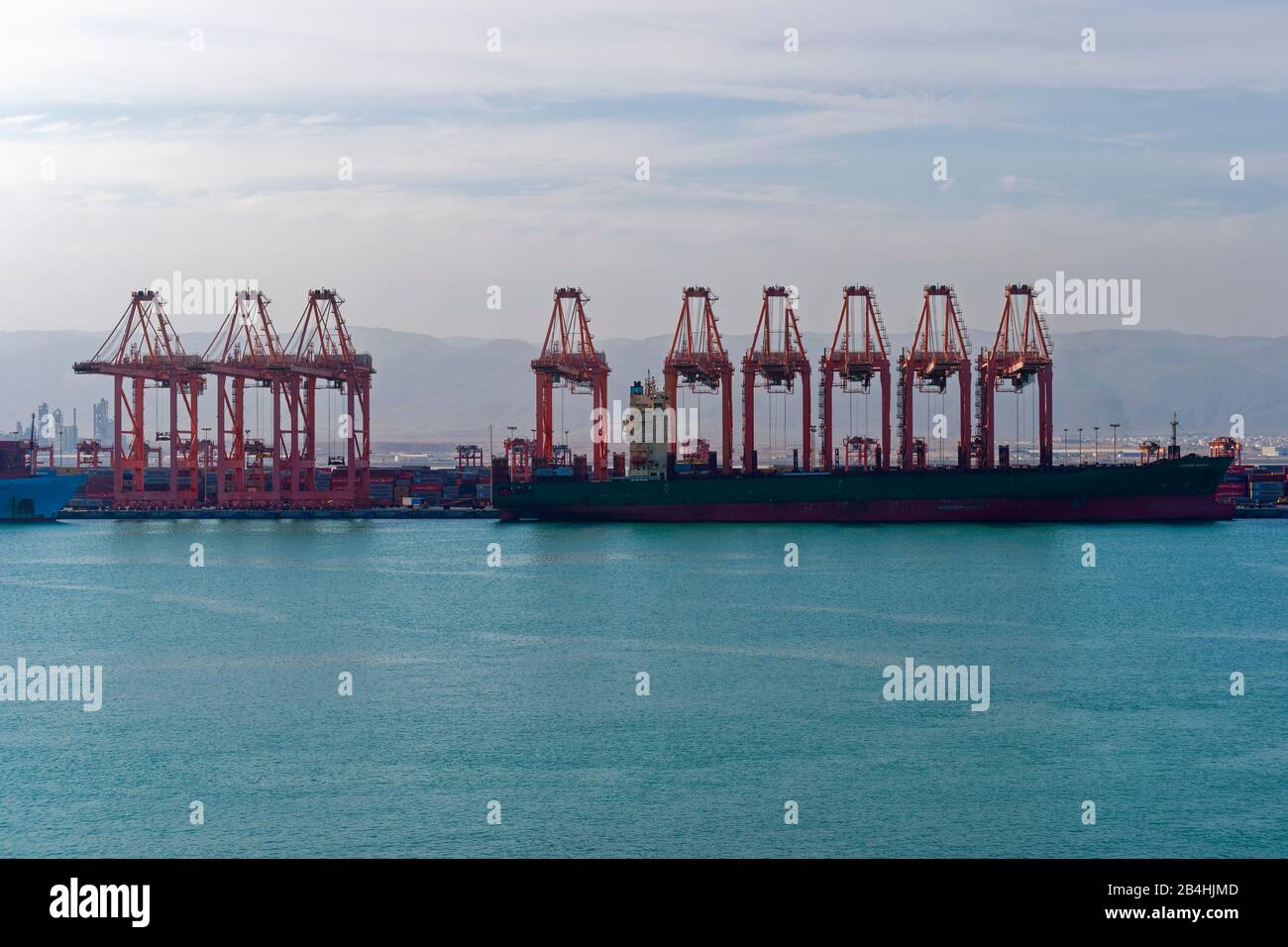 Oman, harbor, pier, Salalah Stock Photo - Alamy