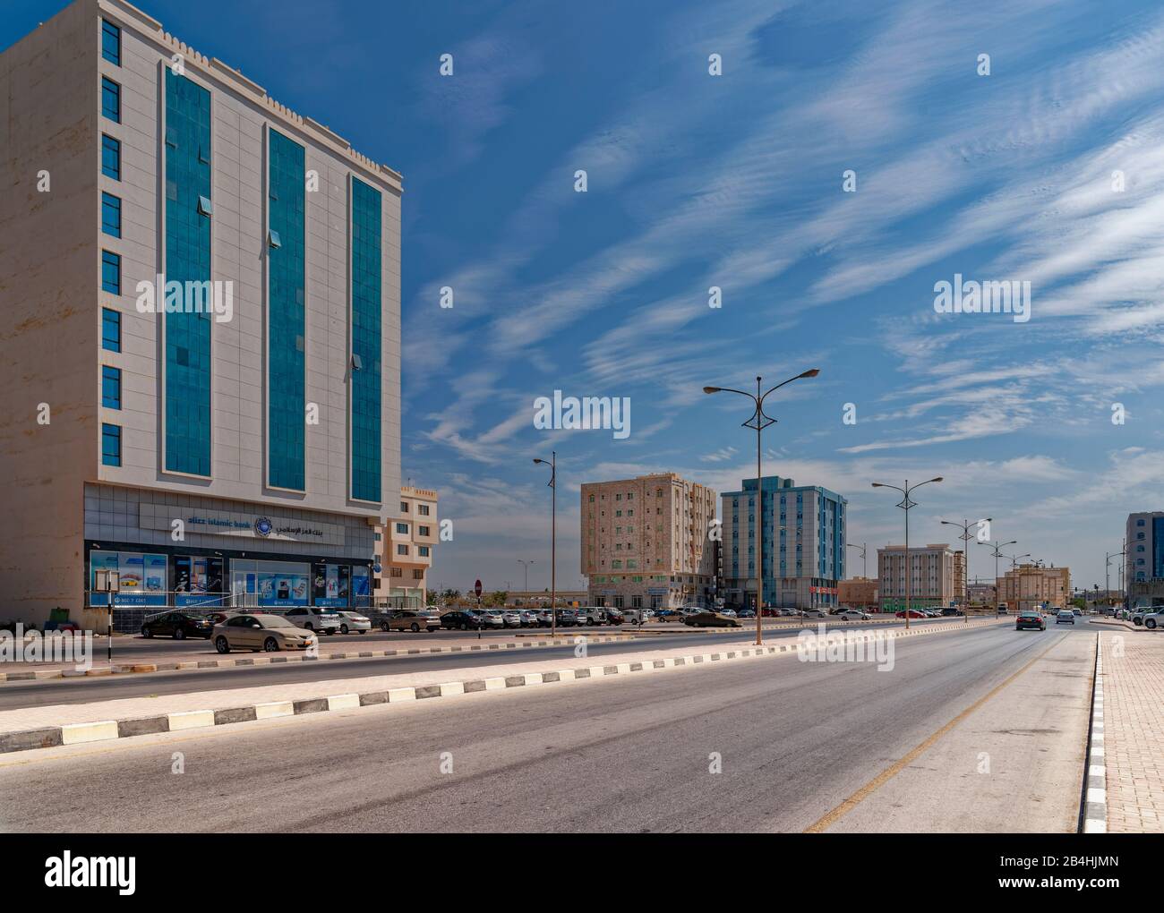 Oman, downtown, main street, Salalah Stock Photo - Alamy