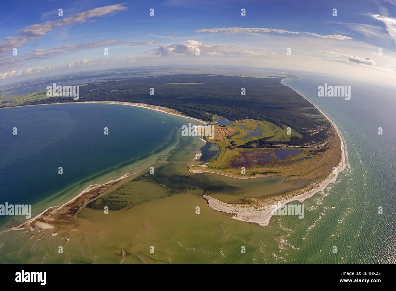 , Darsser Ort between the Baltic Sea and the west beach on Libbertsee ...