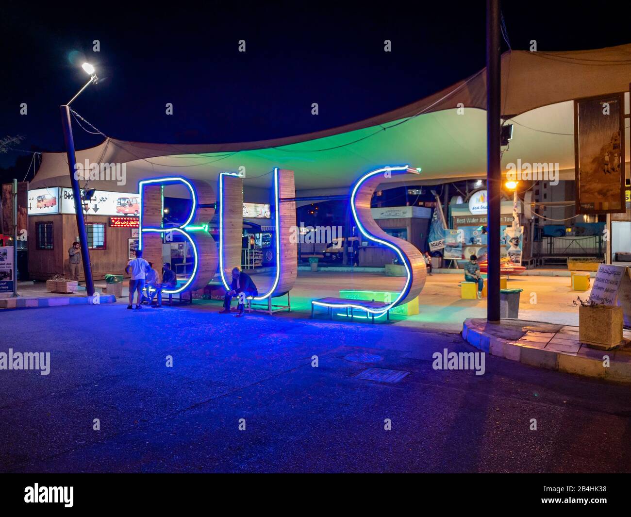 Jordan, Bus Station, Aqaba Stock Photo - Alamy