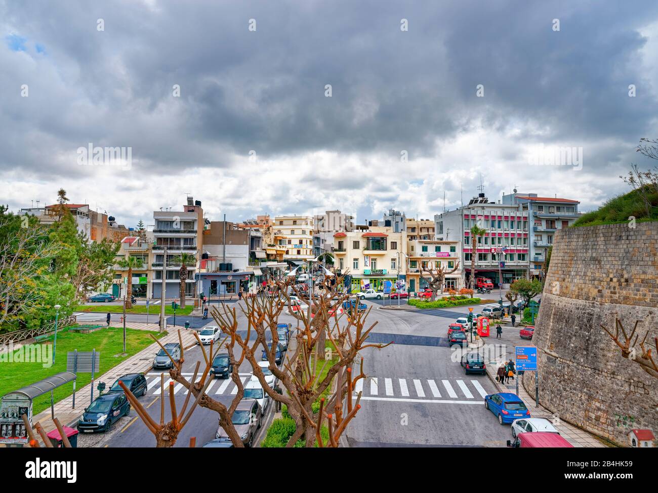 Greece, Crete, Heraklion, main road Stock Photo - Alamy
