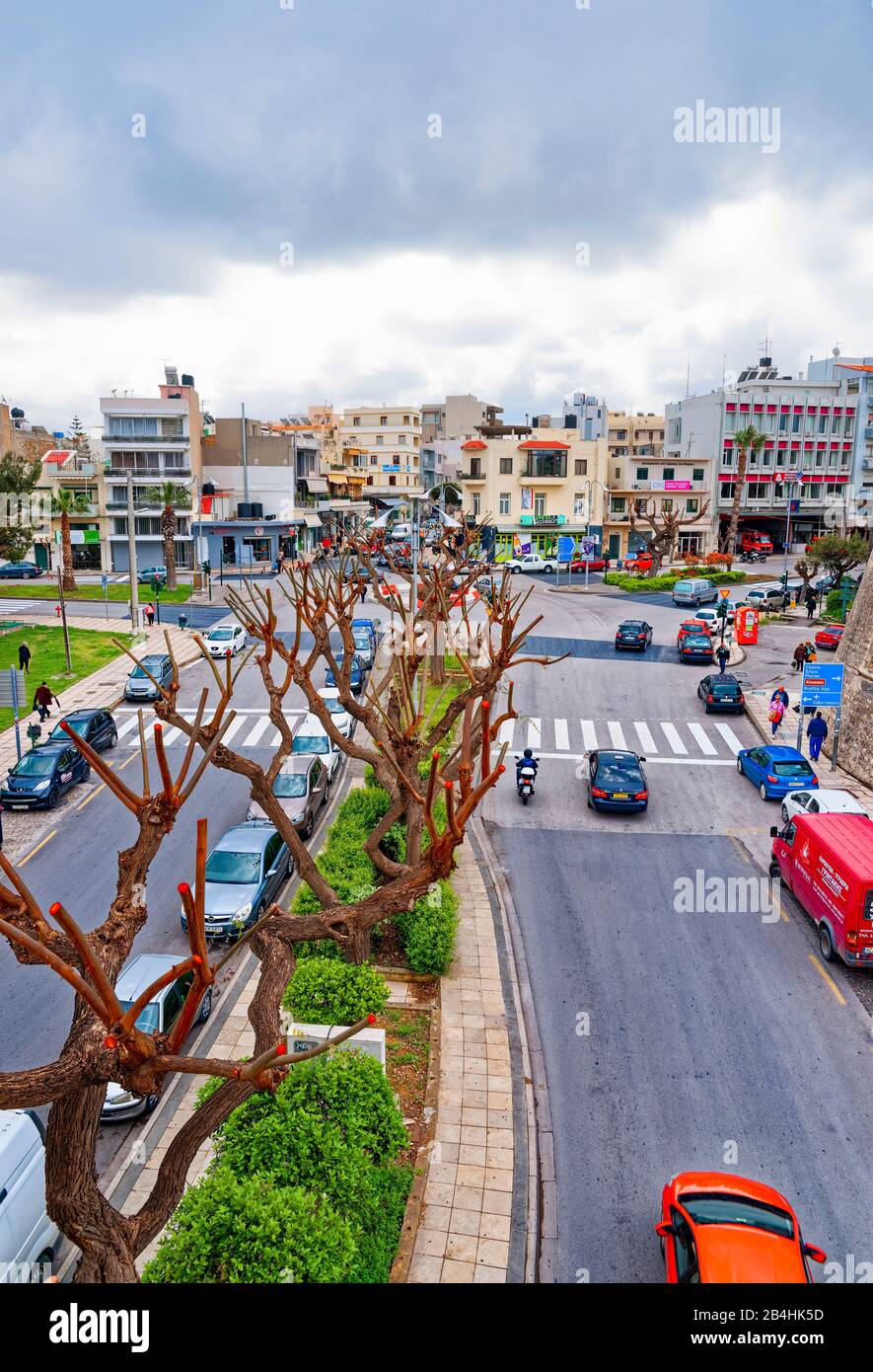 Greece, Crete, Heraklion, main road Stock Photo - Alamy