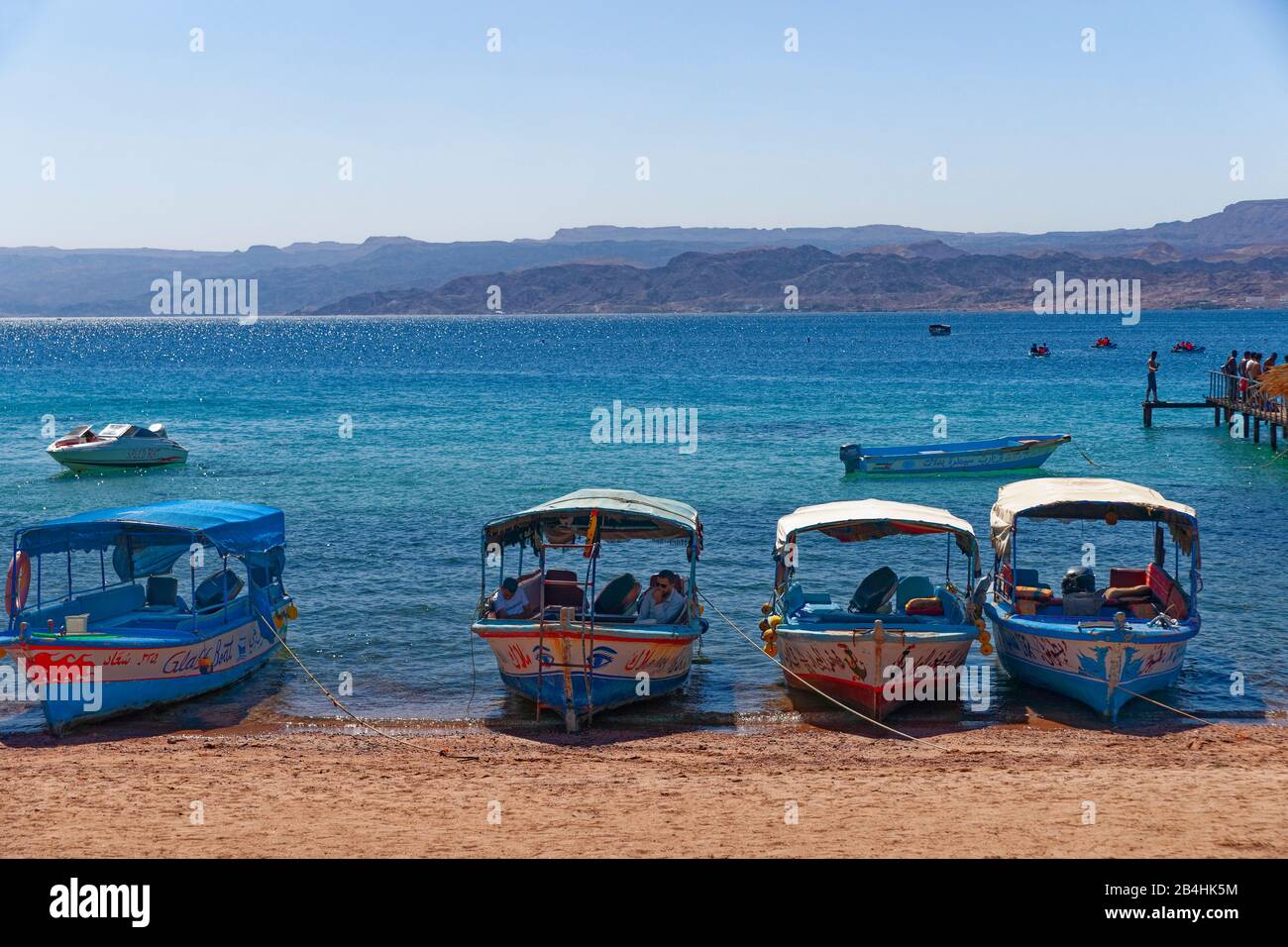 Jordan, Public Beach, Aqaba Stock Photo - Alamy