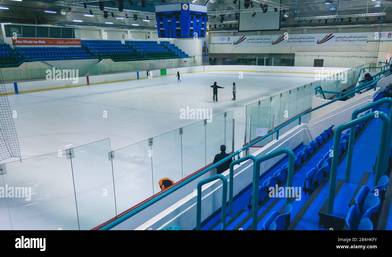 Abu Dhabi ice rink in united arab emirates in 04/10/2010 Stock Photo ...