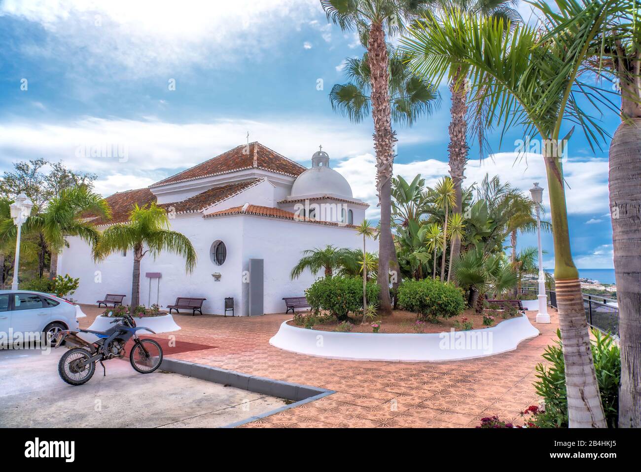 Santuario de Nuestra Senora de las Nieves at Torrox Pueblo Stock Photo ...