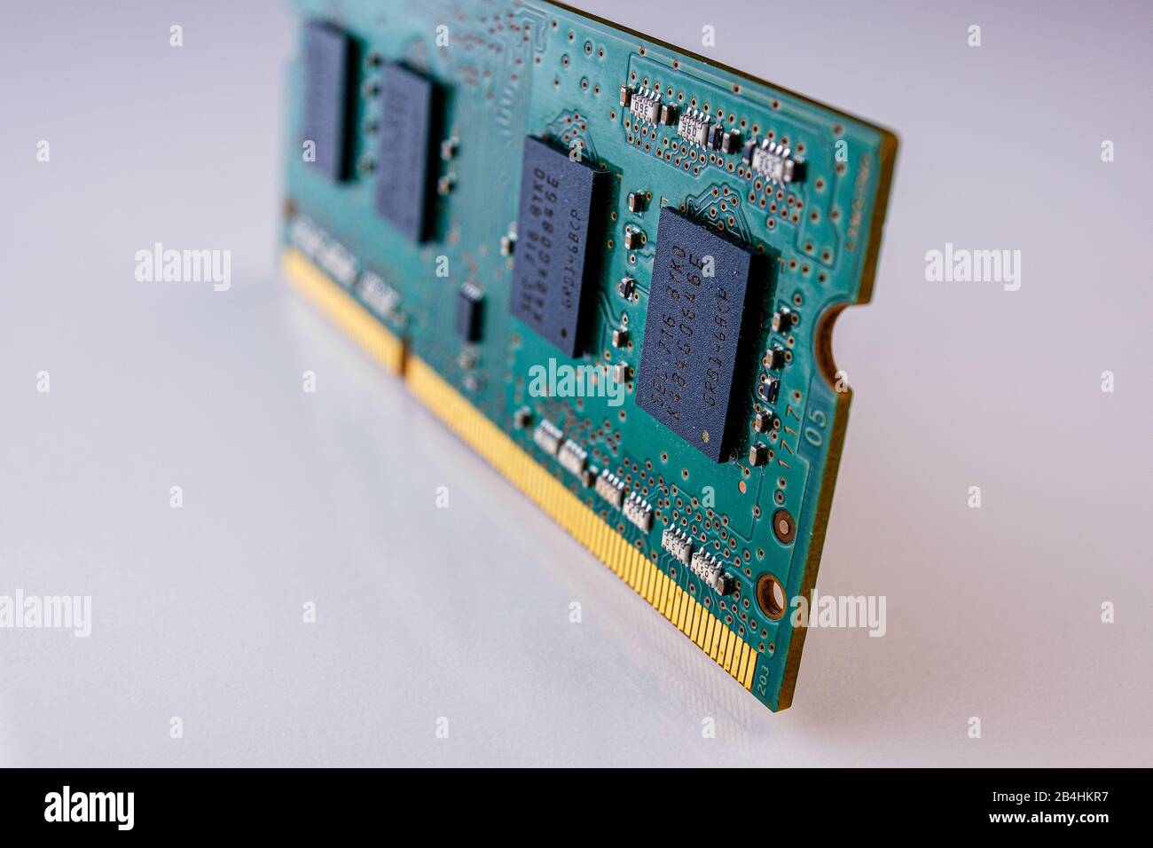 A RAM memory close-up in a white background Stock Photo - Alamy