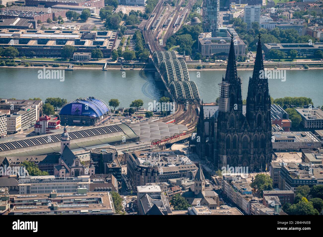 Cologne cathedral top view hi-res stock photography and images - Alamy