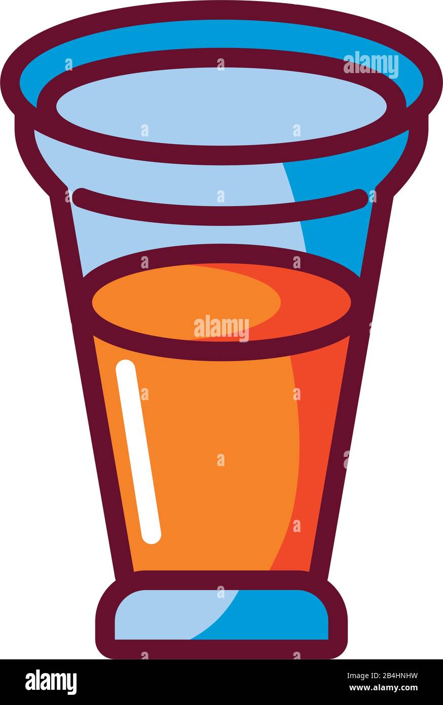 liquor shot icon over white background, fill style icon, vector ...