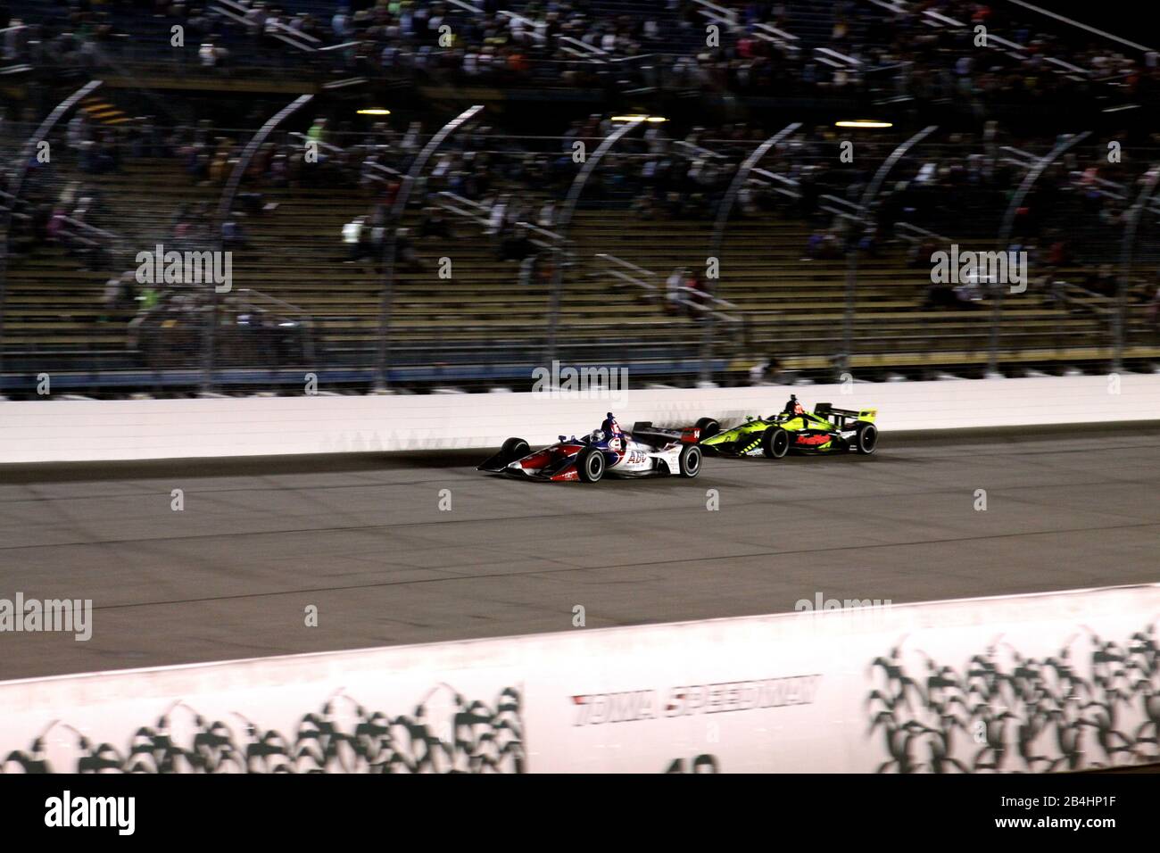 Newton Iowa, July 20, 2019: Night Race 14 Tony Kanaan on race track ...