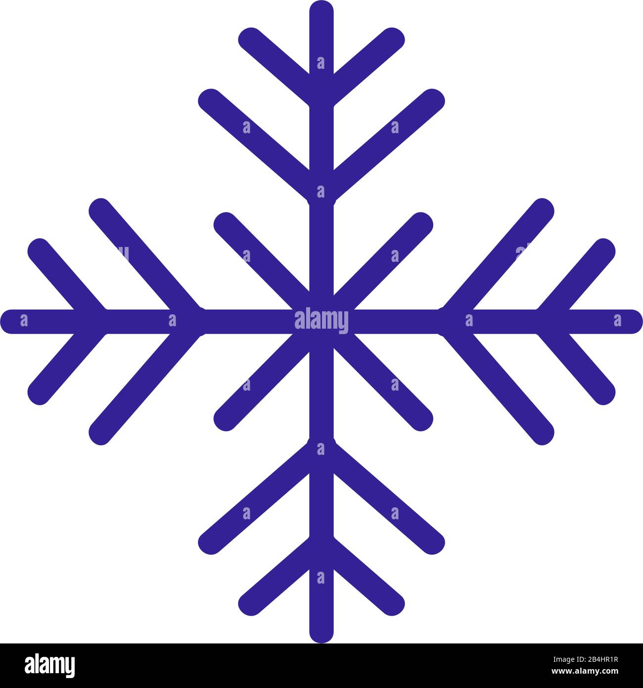 Winter snowflake icon vector. Isolated contour symbol illustration Stock Vector Image & Art - Alamy