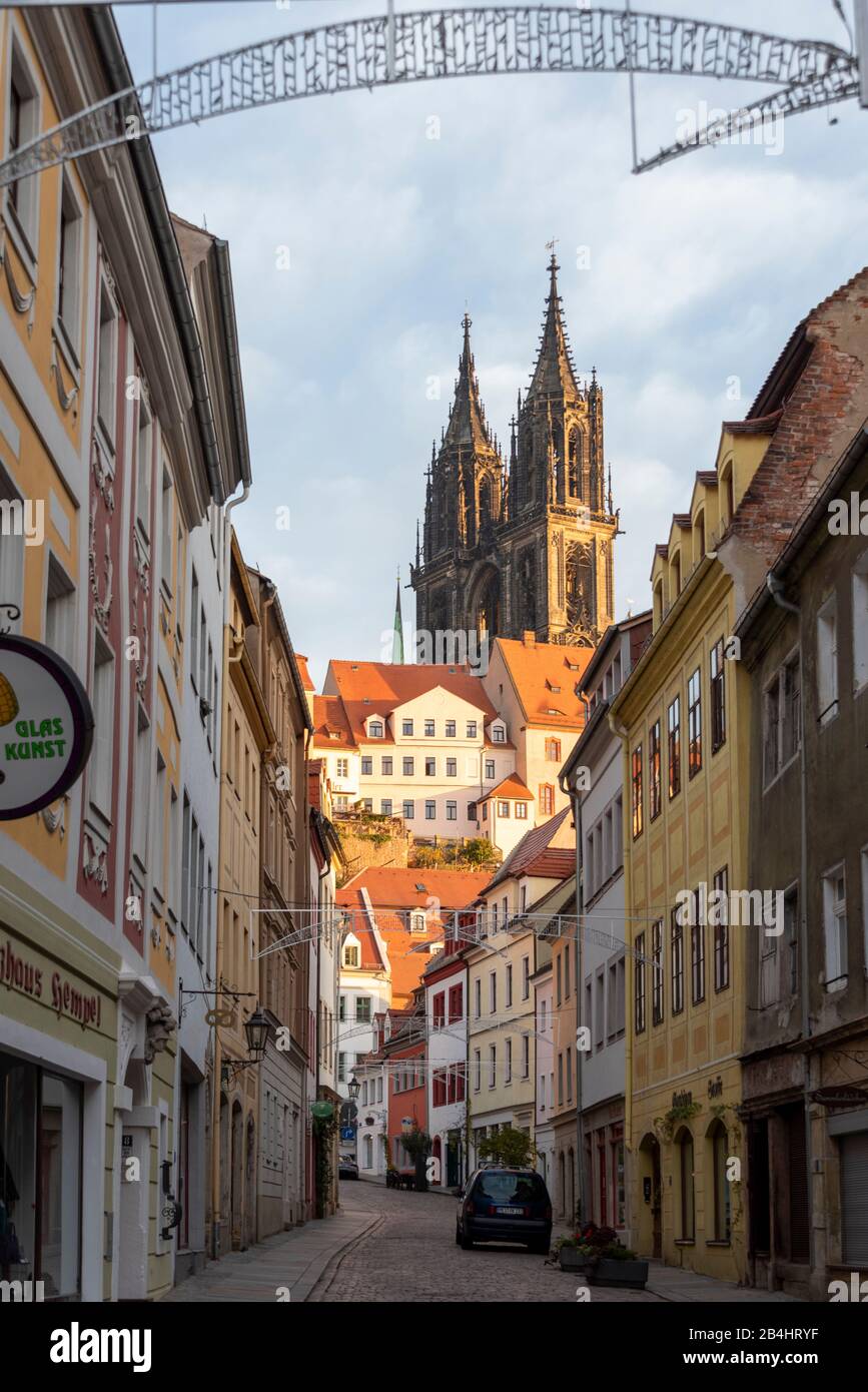 Old town with gothic cathedral hi-res stock photography and images - Alamy