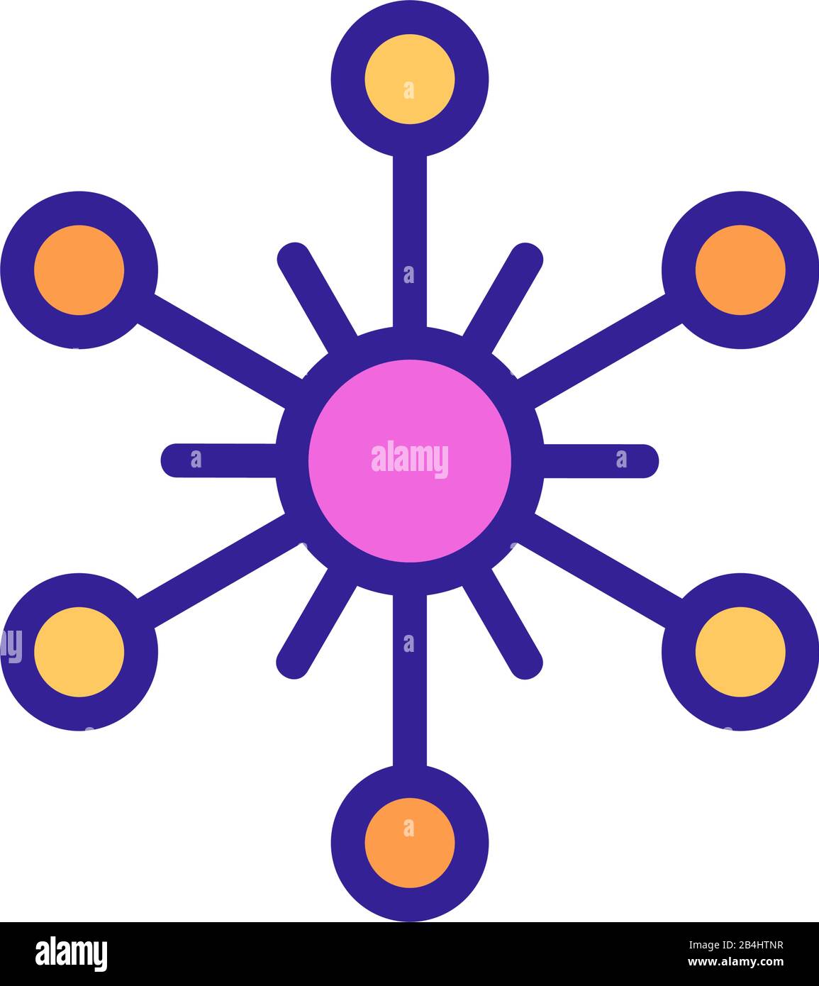 Beautiful snowflake icon vector. Isolated contour symbol illustration Stock Vector Image & Art ...