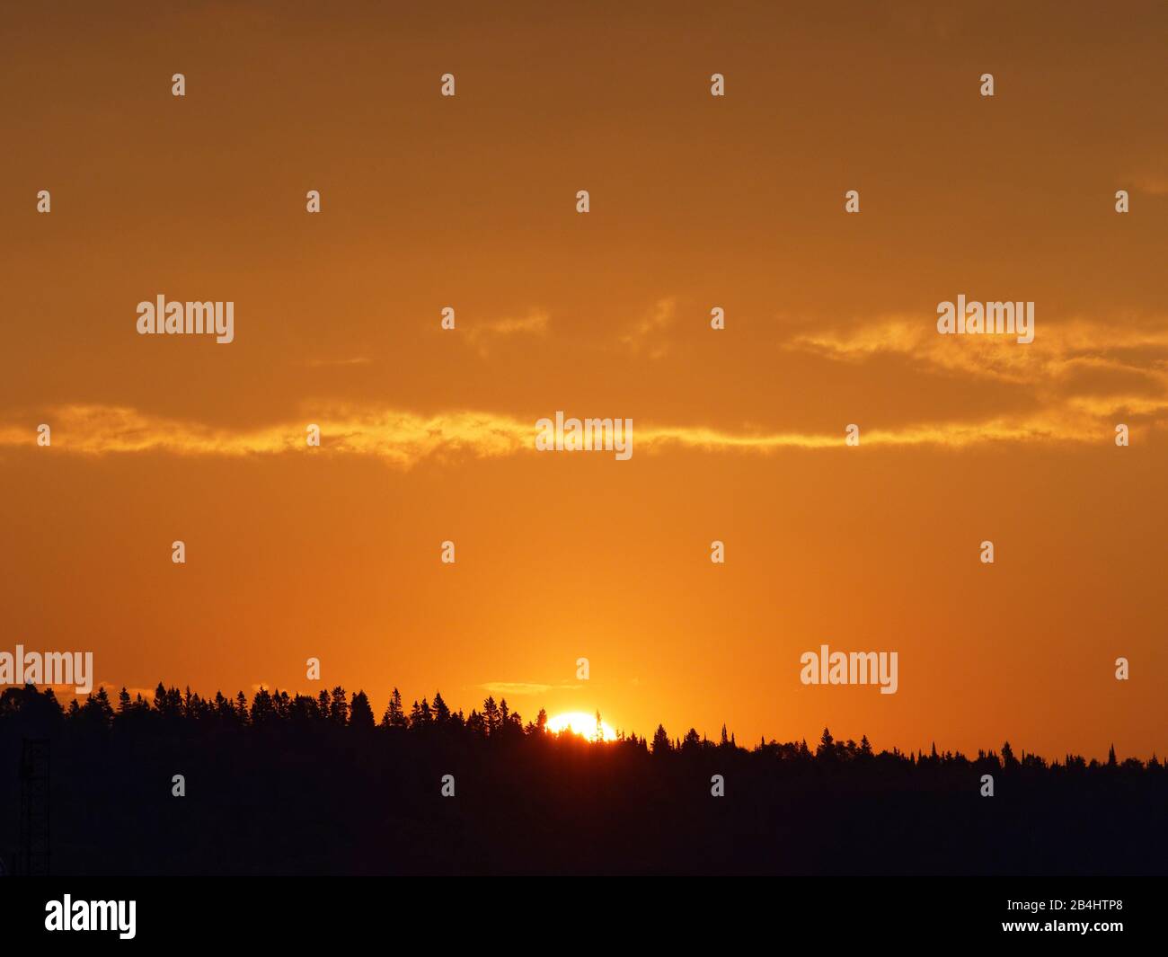Sunrise with trees hi-res stock photography and images - Alamy