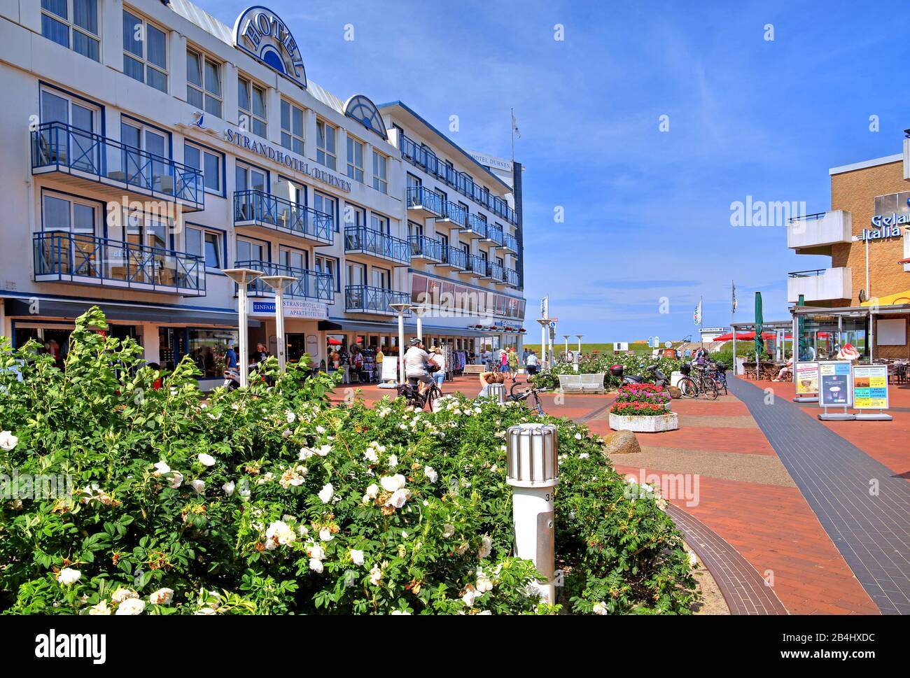 Place at the village well in the center of the district Duhnen, North ...