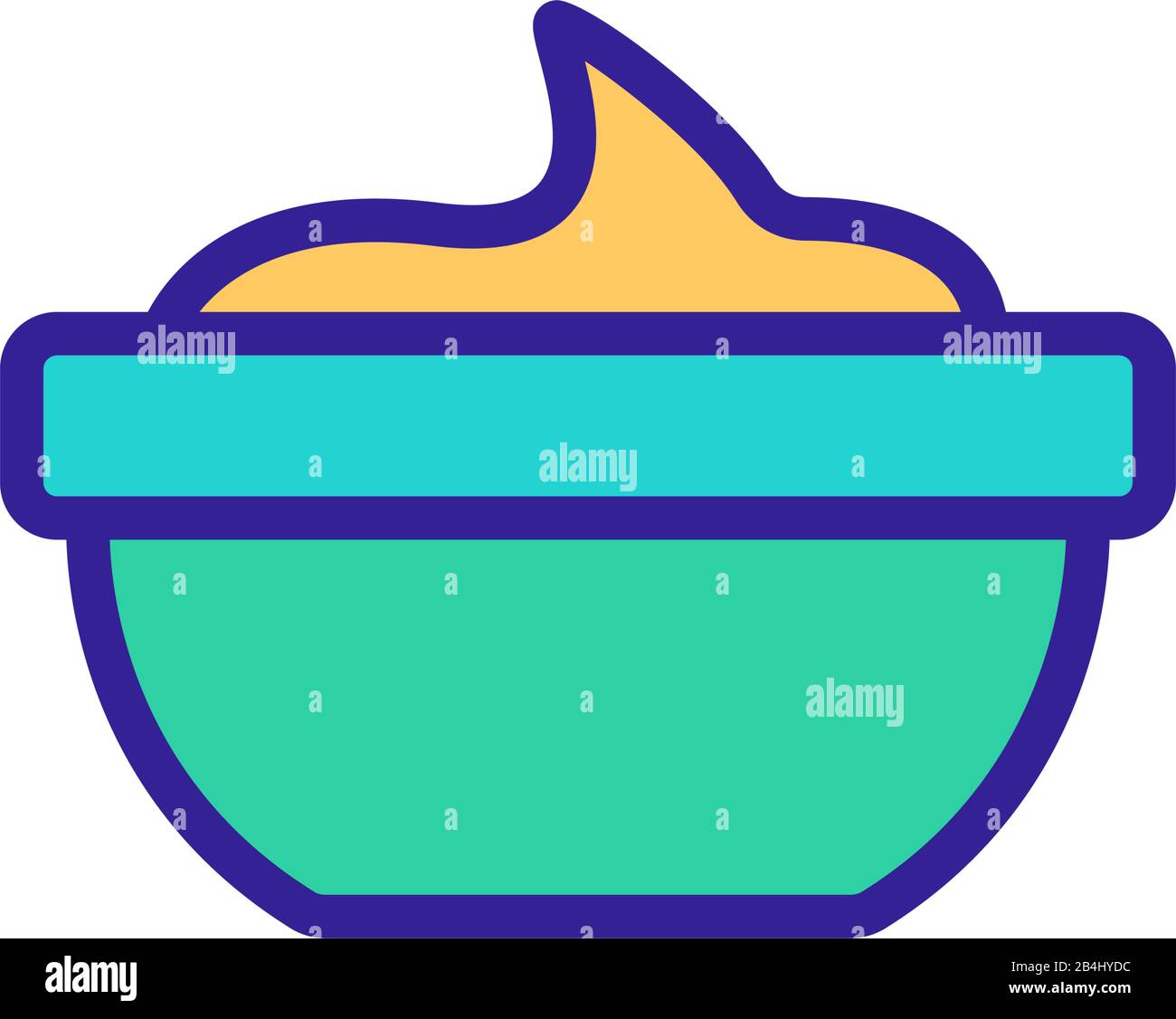 Sauce icon vector. Isolated contour symbol illustration Stock Vector ...