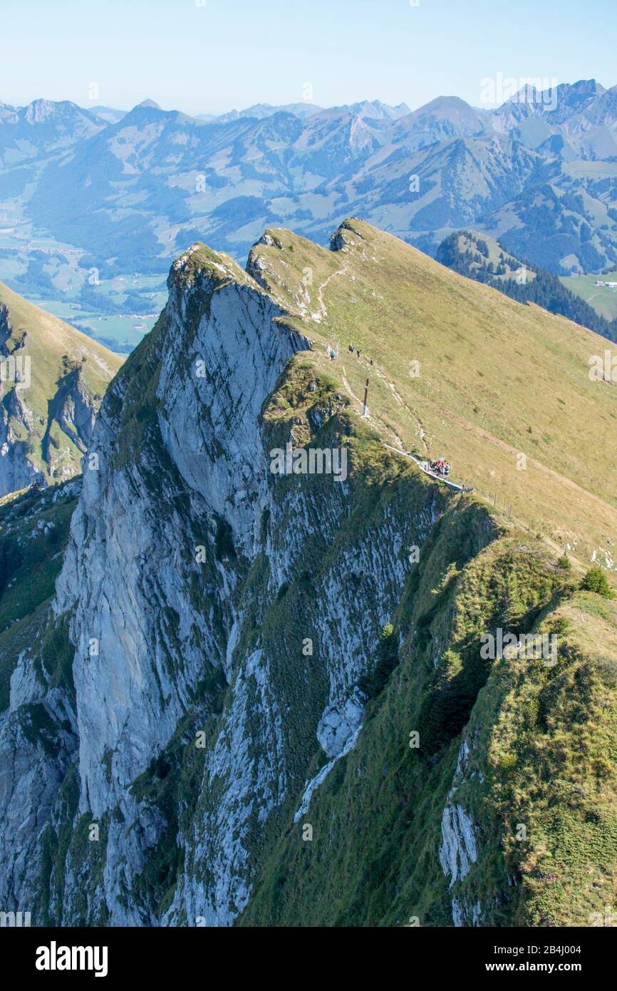 Overlooking mountain, Rochers-de-Naye, Montreux, Vaud, Switzerland ...