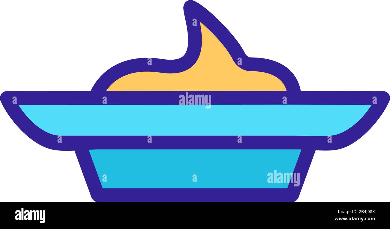 mayonnaise icon vector. Isolated contour symbol illustration Stock ...